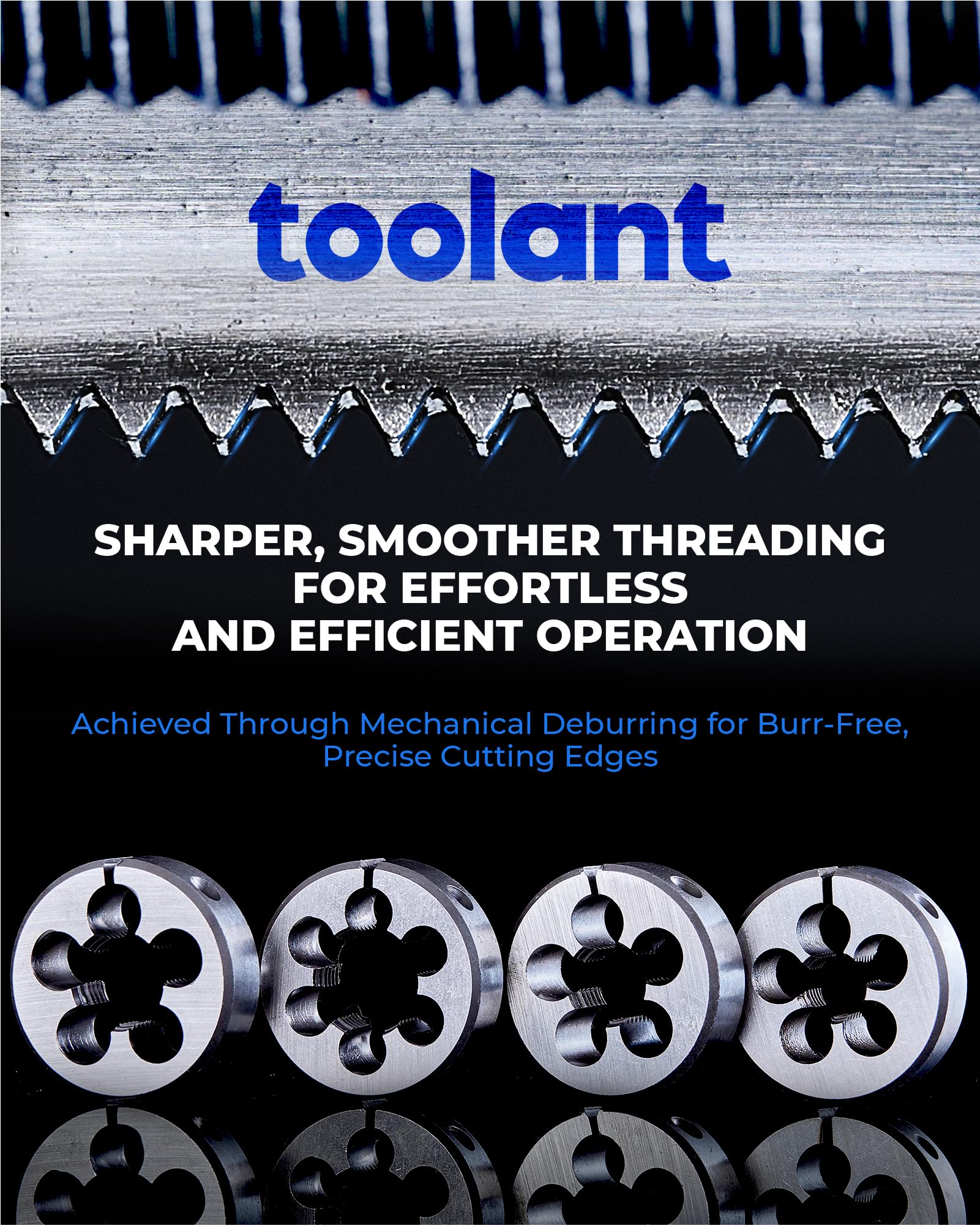 Snapklik.com : Toolant 45pcs Metric Tap And Die Set, M6-M24 Large ...