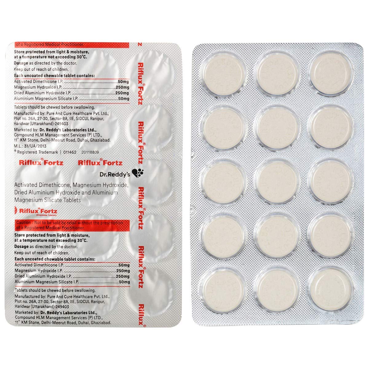 Riflux Fortz - Strip of 15 Tablets : Amazon.in: Health & Personal Care