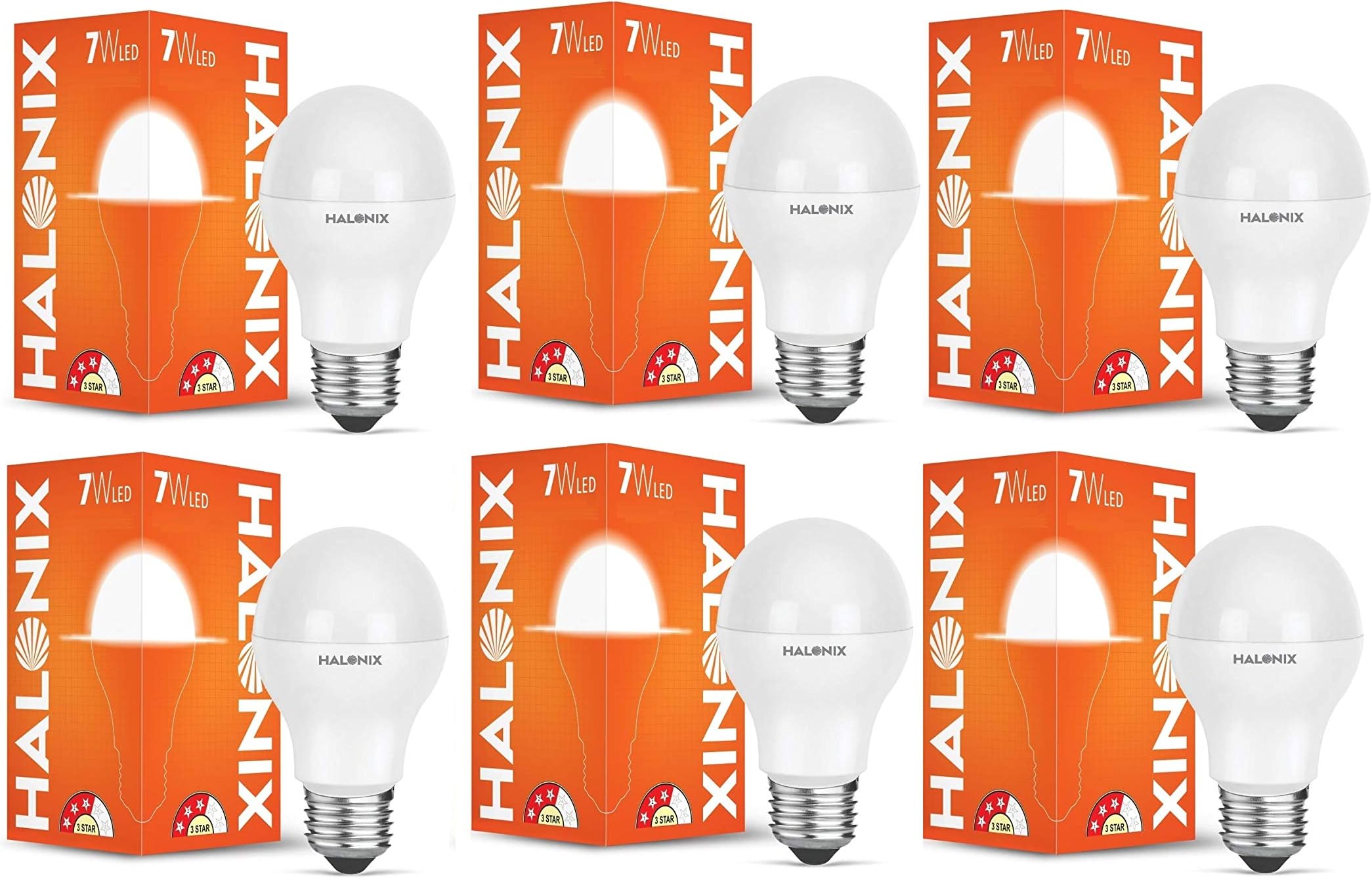 Buy Halonix 2.9 Watt E27 LED Cool Day Light led Bulb, Pack of 2, White ...