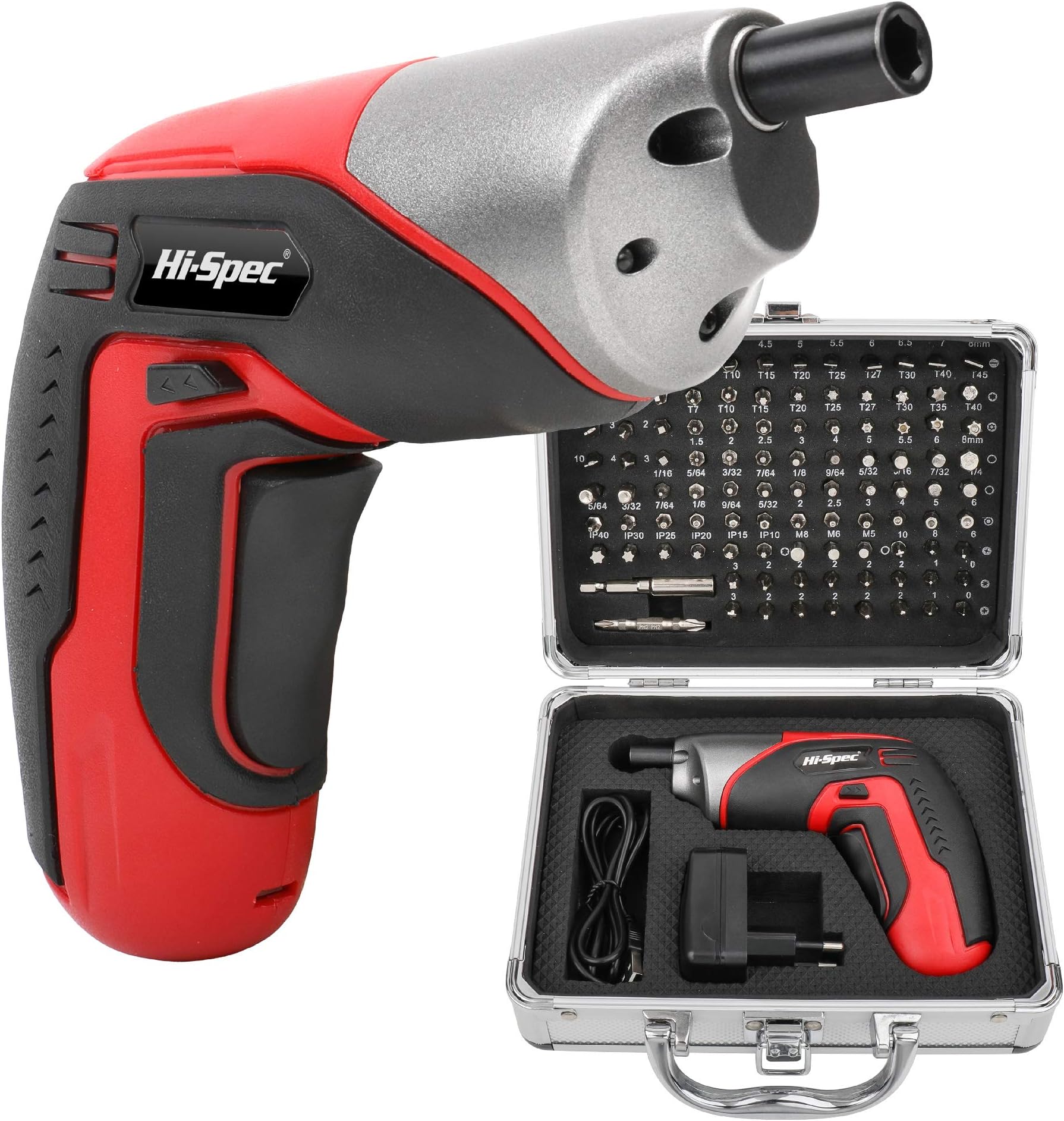Hi-Spec Electric Screwdriver Set - 103pc 3.6V Power Cordless ...