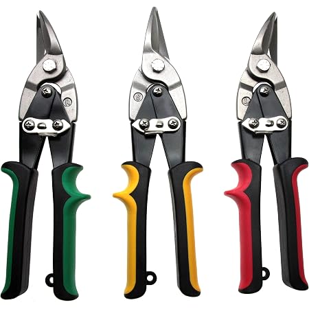 MAXPOWER Blechscheren-set/40% Weniger Aufwand, 3 Stück Blechschere zum ...