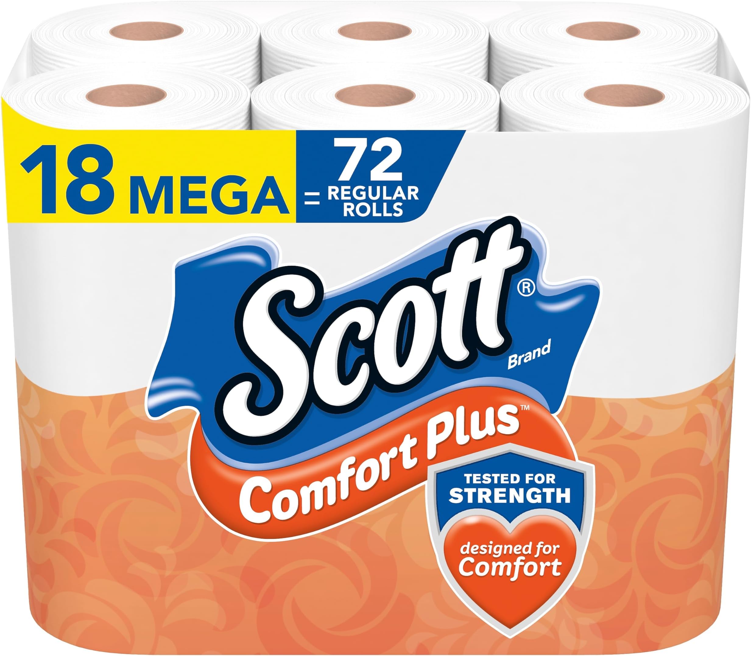 Amazon.com: Scott Comfort Plus Toilet Paper, 1-Ply, White, 462 Sheets ...