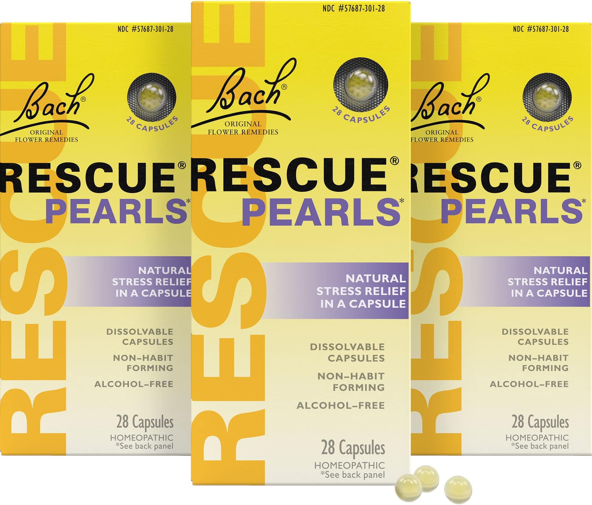 Amazon.com: Bach Rescue Pastilles Orange Elderflower, 1.7 OZ : Health ...