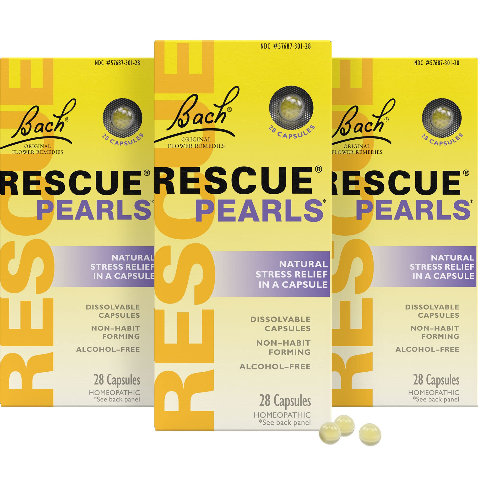 Amazon.com: Bach RESCUE Pearls, Natural Orange Vanilla Flavor, Natural ...
