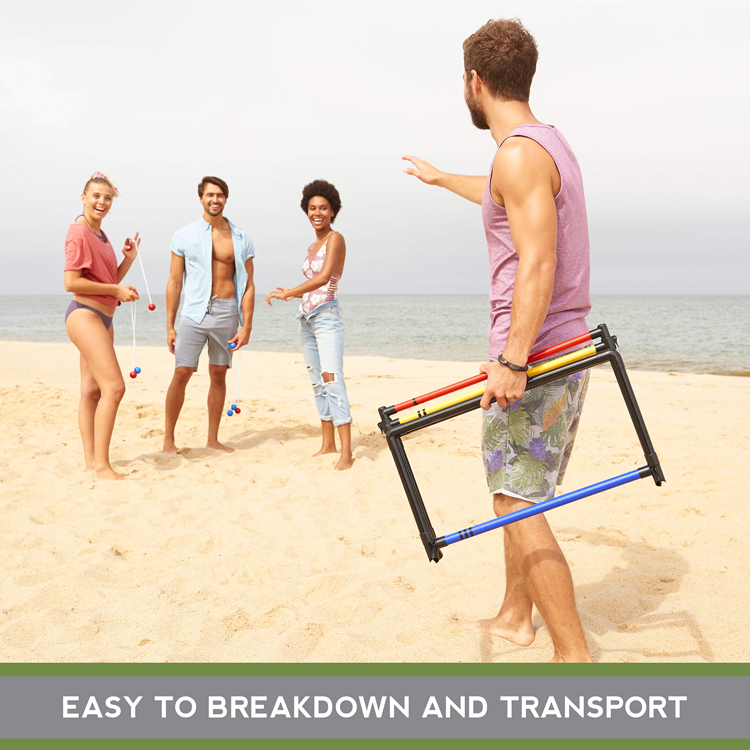 Franklin Sports Ladder Ball Set — Includes 2 Ladder Ball Targets with ...