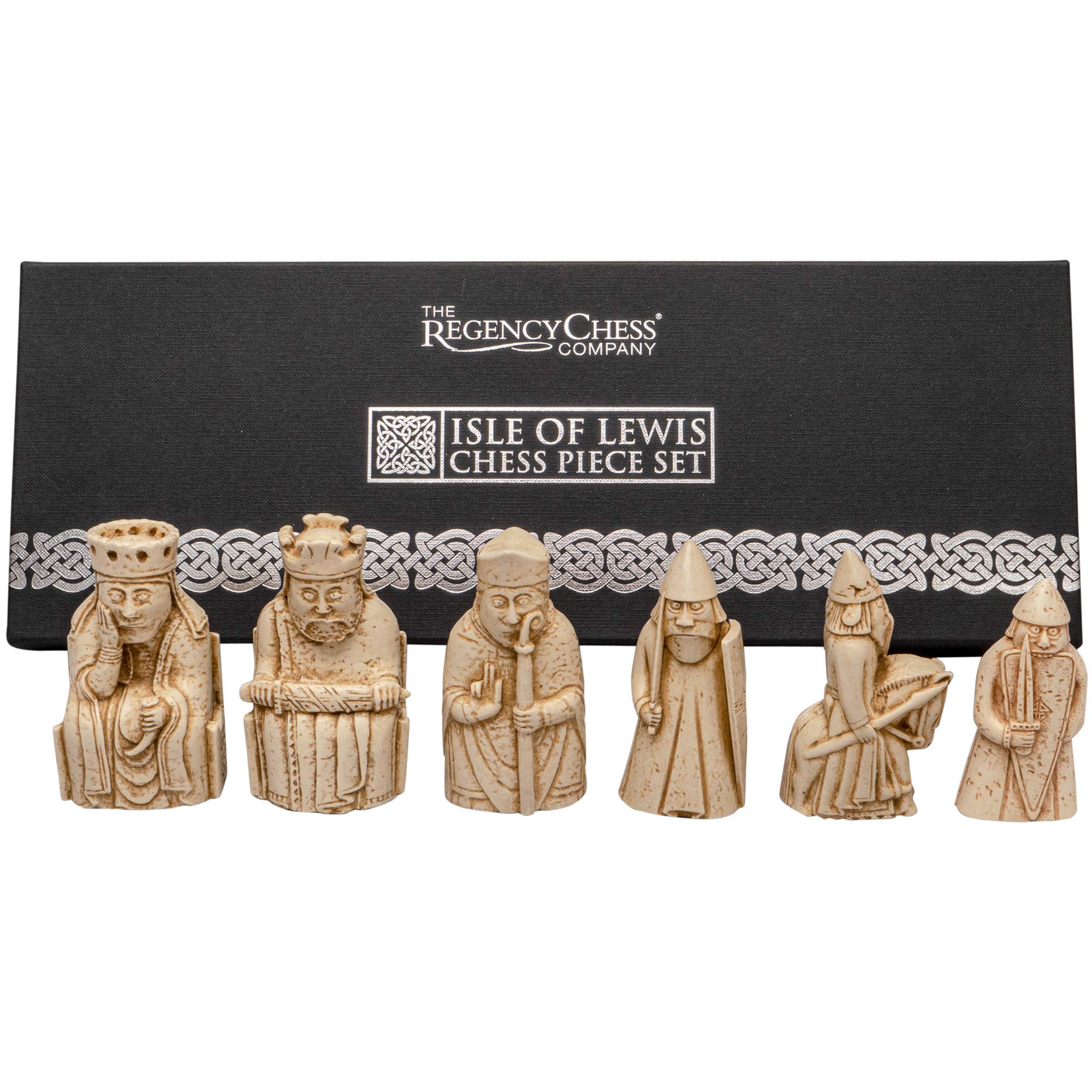 The Lewis Chessmen - Isle of Lewis Replica Chess Pieces by the Regency ...
