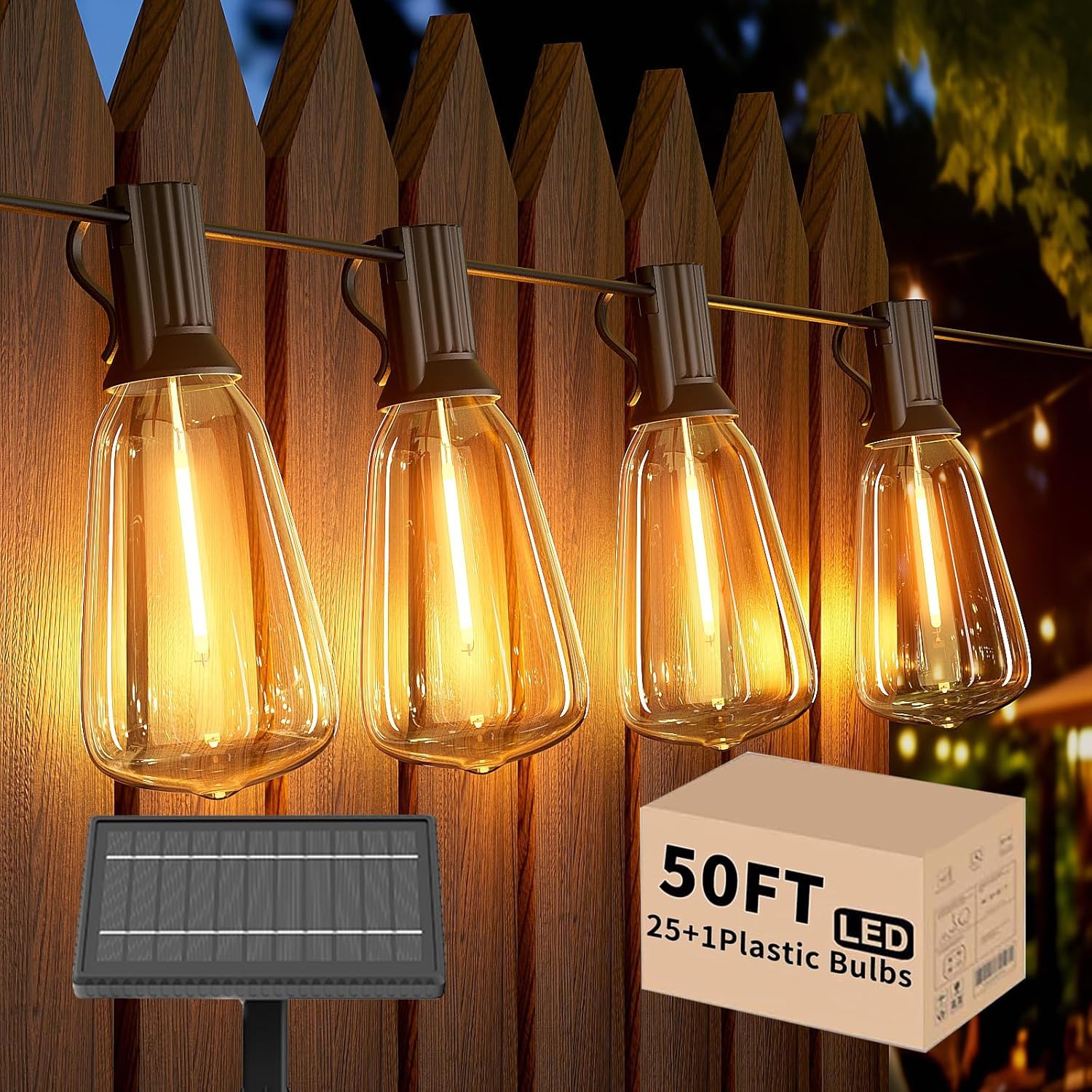 50 Foot String Of Lights 120V E12 Bistro String Lights (50ft Length)