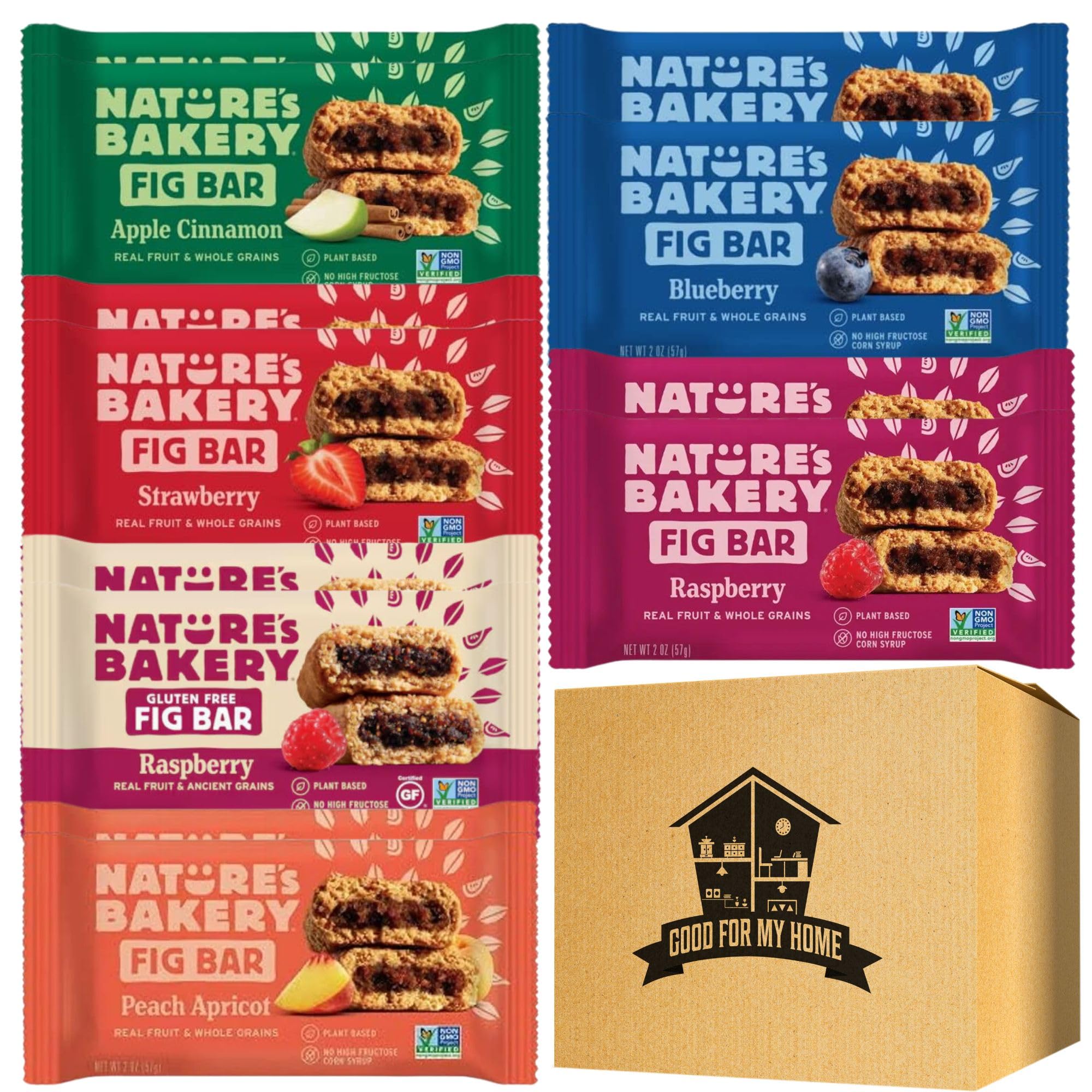 Amazon.com: Whole Wheat Fig Bars Variety Pack. Includes 12 Pack-Two of ...