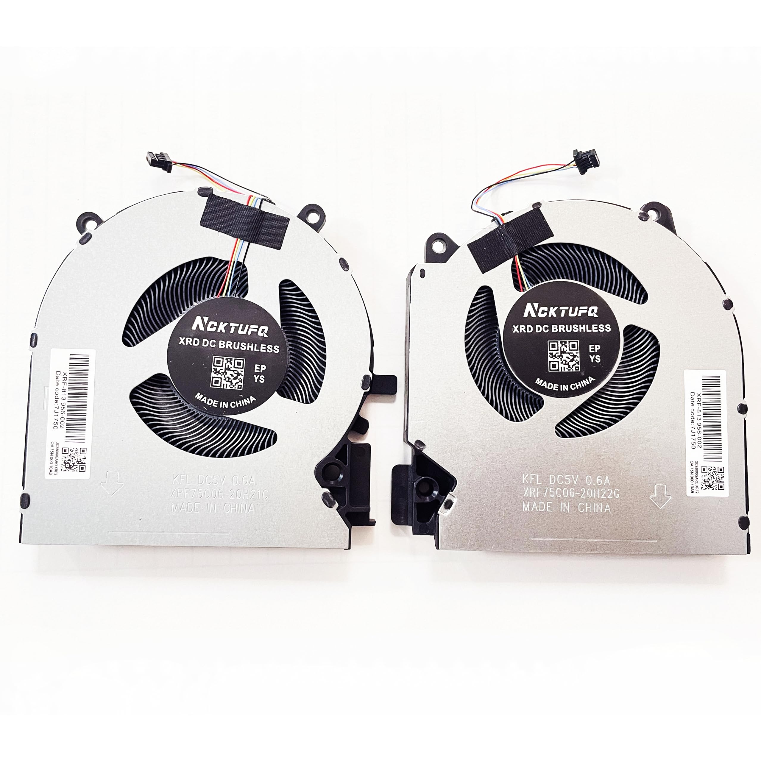 Amazon.com: Fleshy Leaf Replacement CPU+GPU Cooling Fan for HP Victus ...