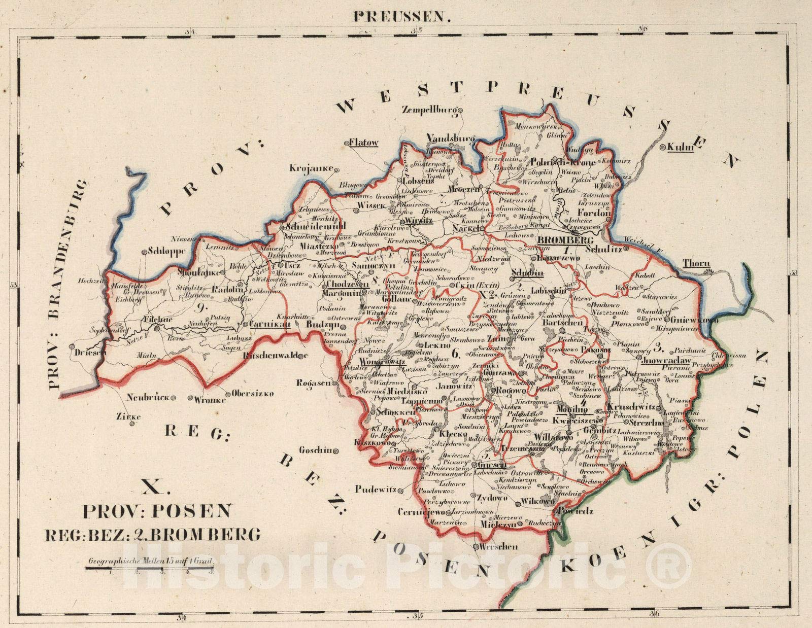Amazon.com: Historic Map : Prussia, Germany, V.2:6-10:X. Preussen. X ...