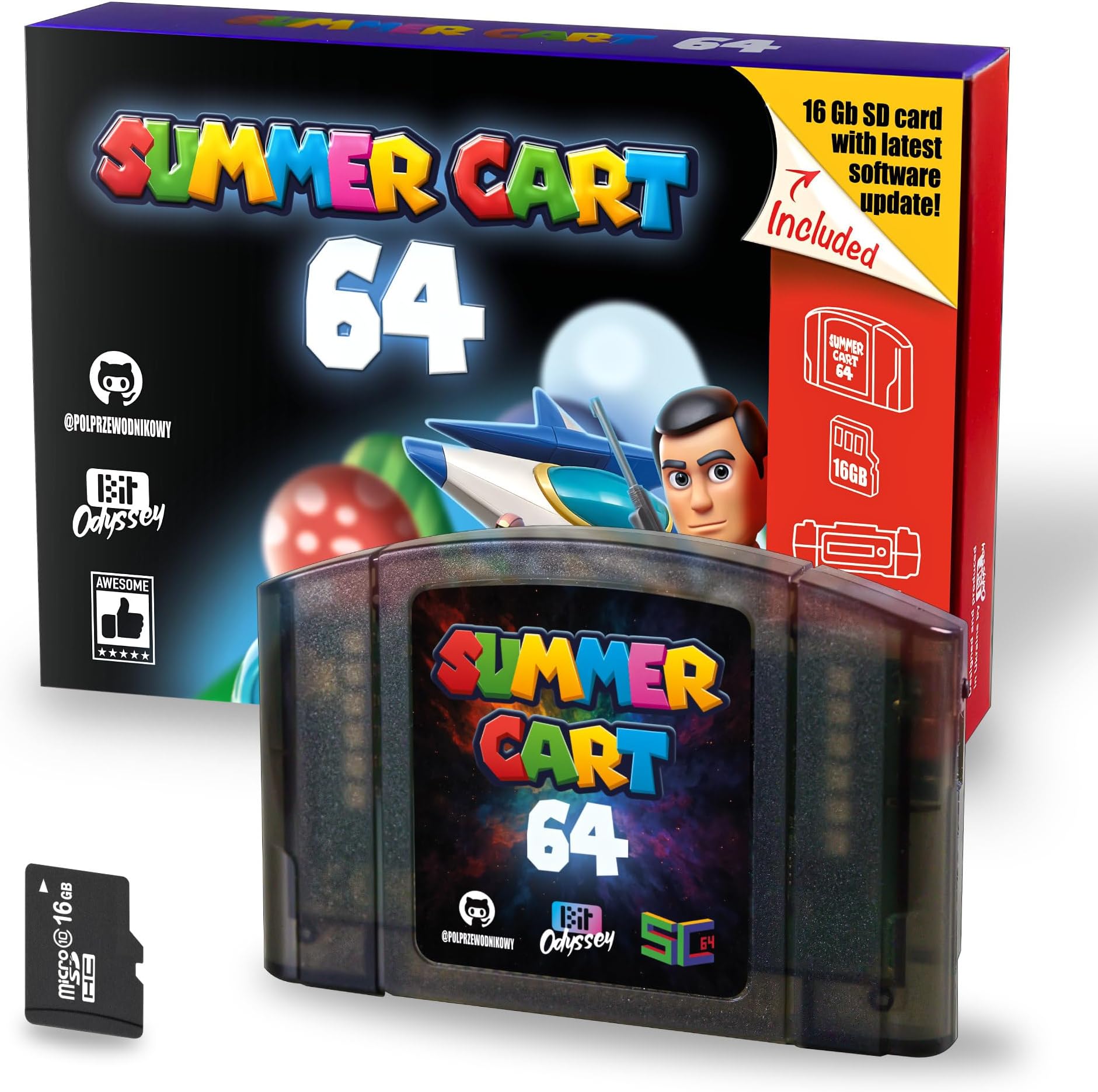 Amazon.com: Ultra 64 Flash Cart for N64 + 16 Gb SD Card. : Video Games
