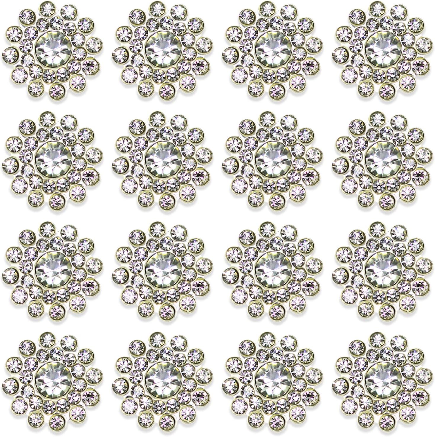 Amazon.com: Silver Crystal Snowflake Rhinestone Applique Embellishments ...
