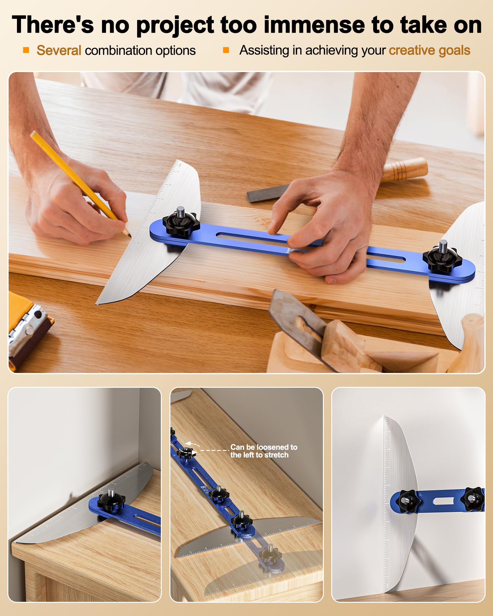 Snapklik.com : Stair Measurement Tool Precision Stair Tread Template ...