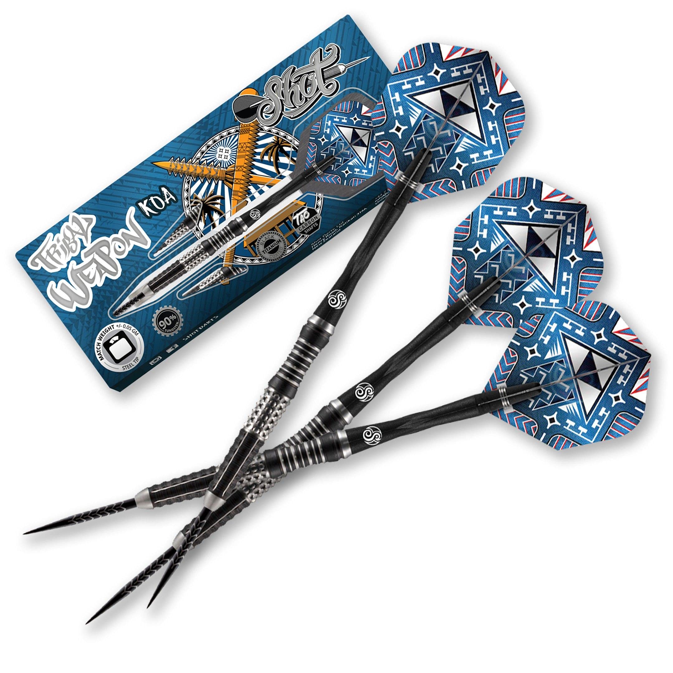 Buy ! Darts Steel Tip, Tribal Weapon Koa (23g/ 24g), 90% Tungsten ...