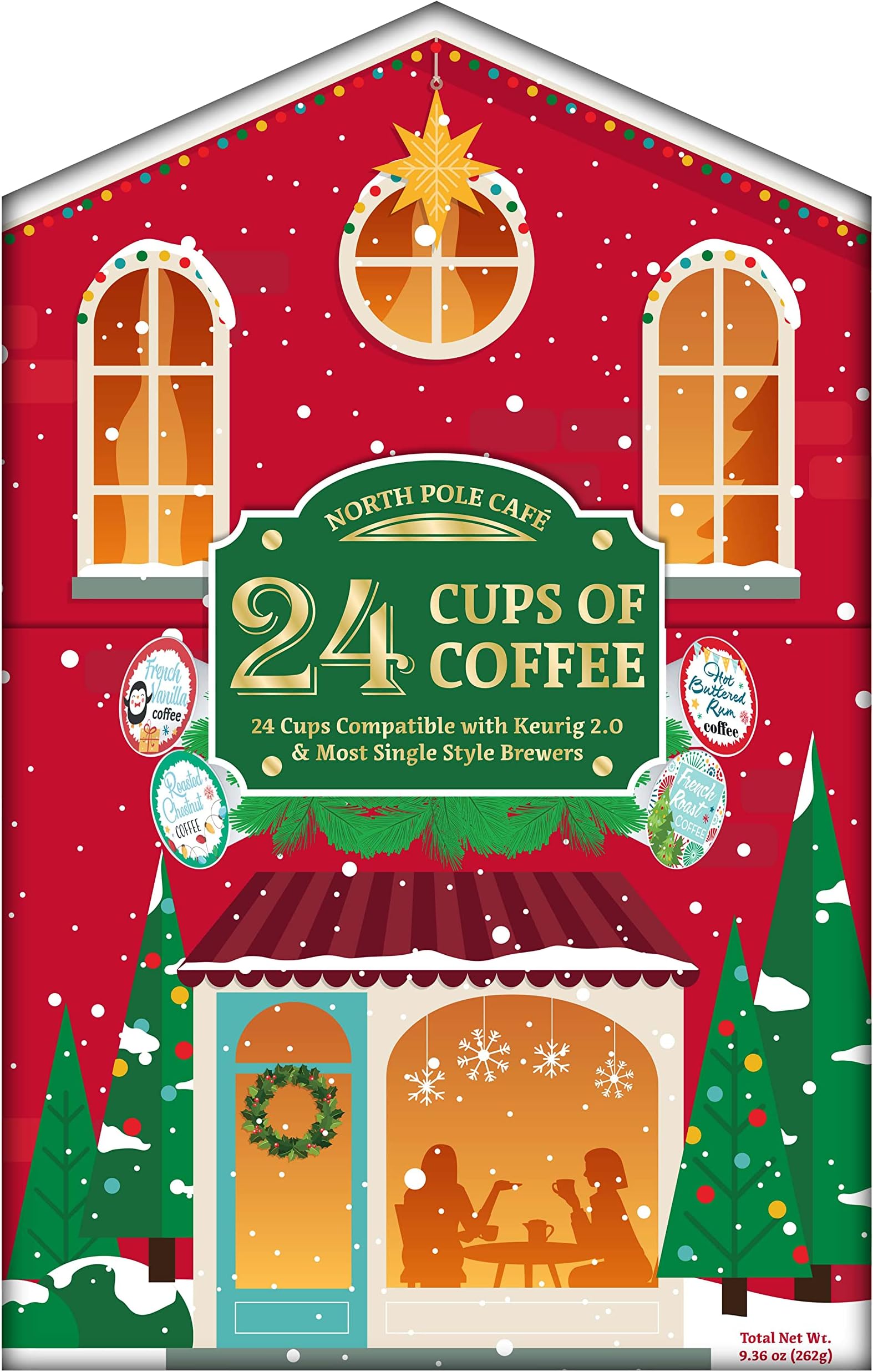 Amazon.com: HOLIDAY COFFEE ADVENT CALENDAR GIFT SET / 24 Cups Of ...