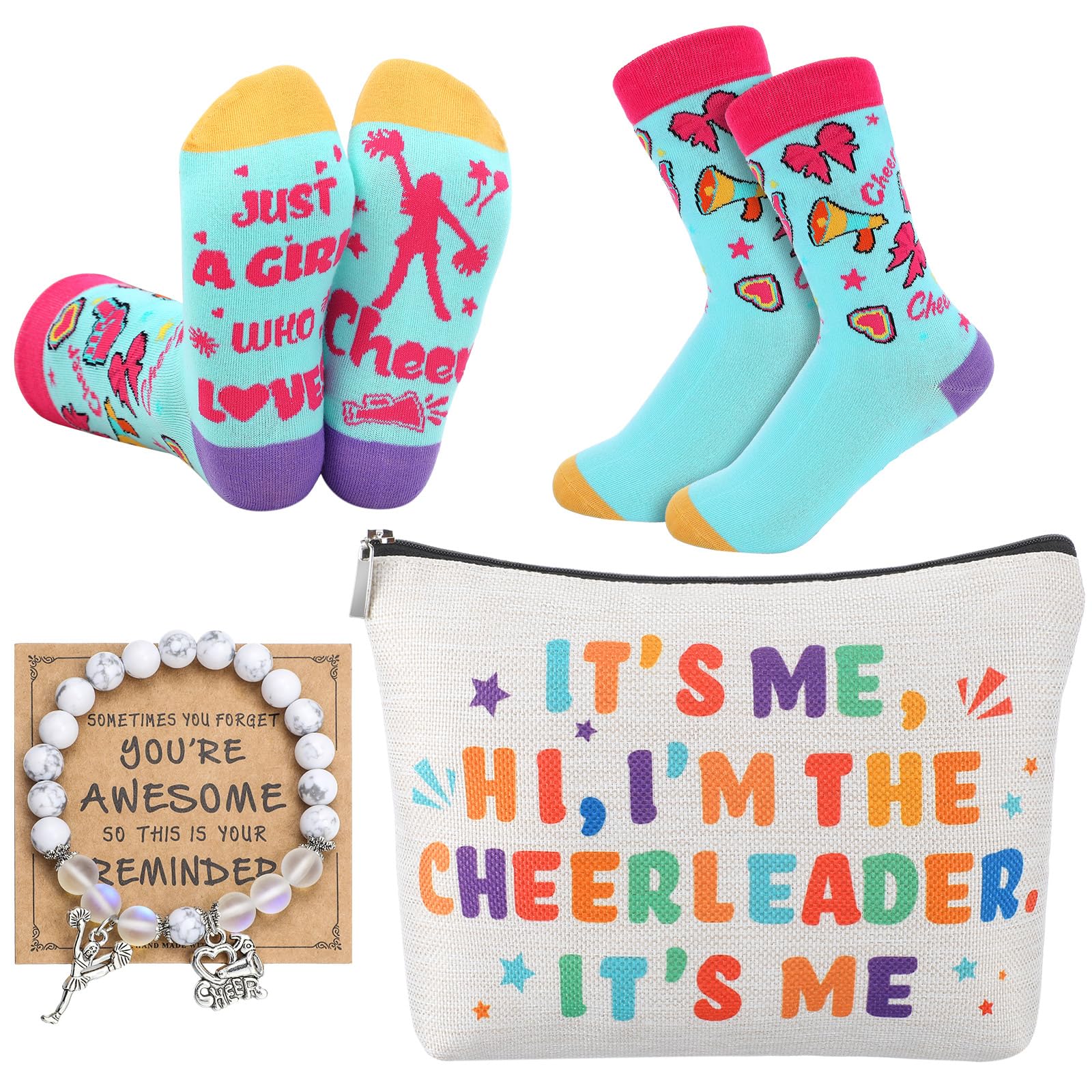 Amazon.com : Skylety 3 Pcs Cheerleader Gifts Cheerleading Gifts Include ...