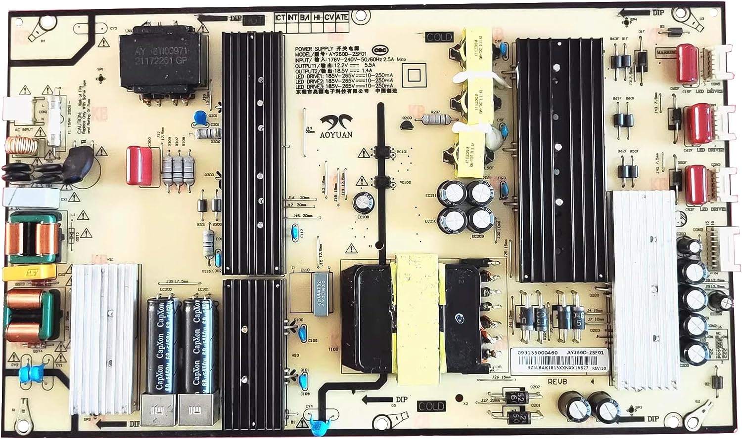 Amazon.com: LCD TV AY260D-2SF01 Power Board : Electronics