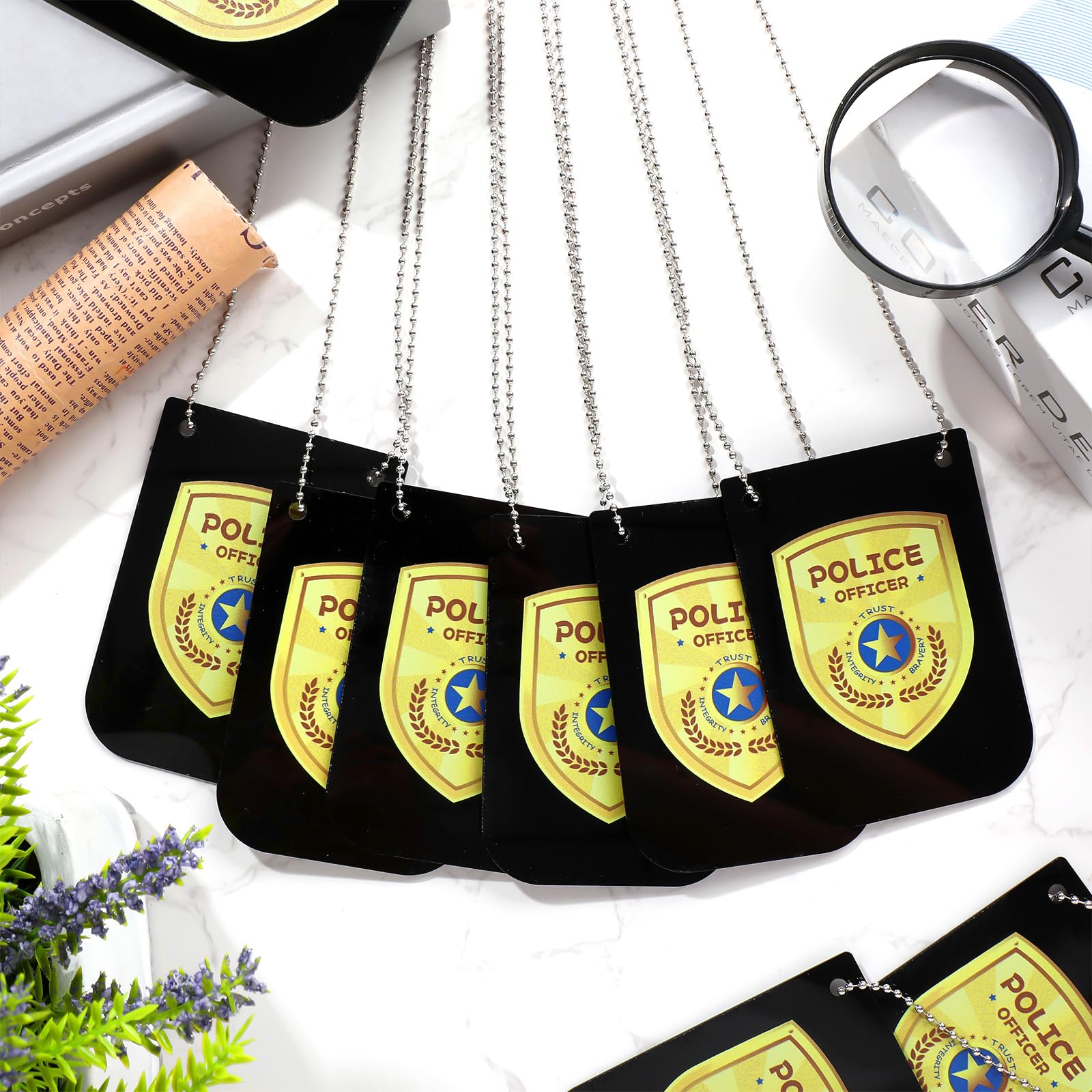 Snapklik.com : Loetere 12 Pcs Police Badges Pretend Play Toy For Kids ...