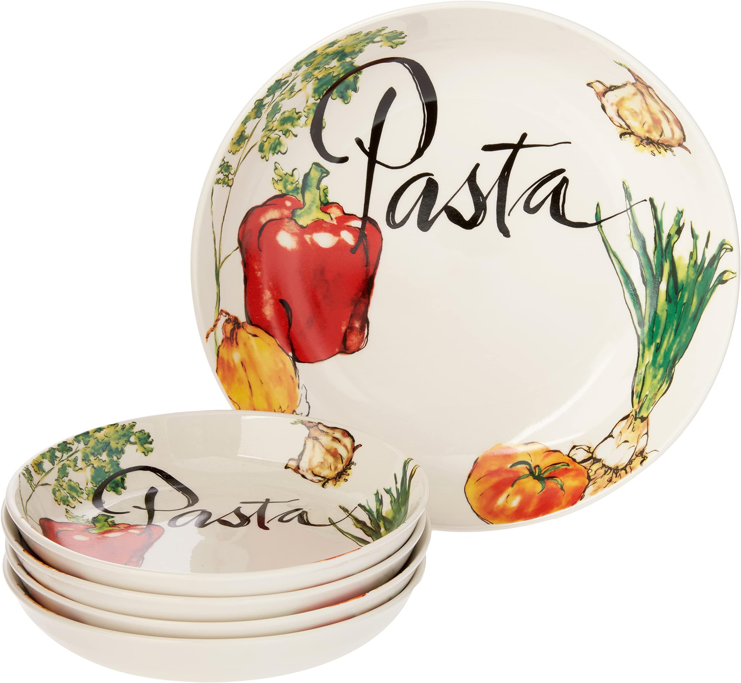 Amazon.com: Certified International Tuscan View Soup/Pasta Bowl, 9.5 ...