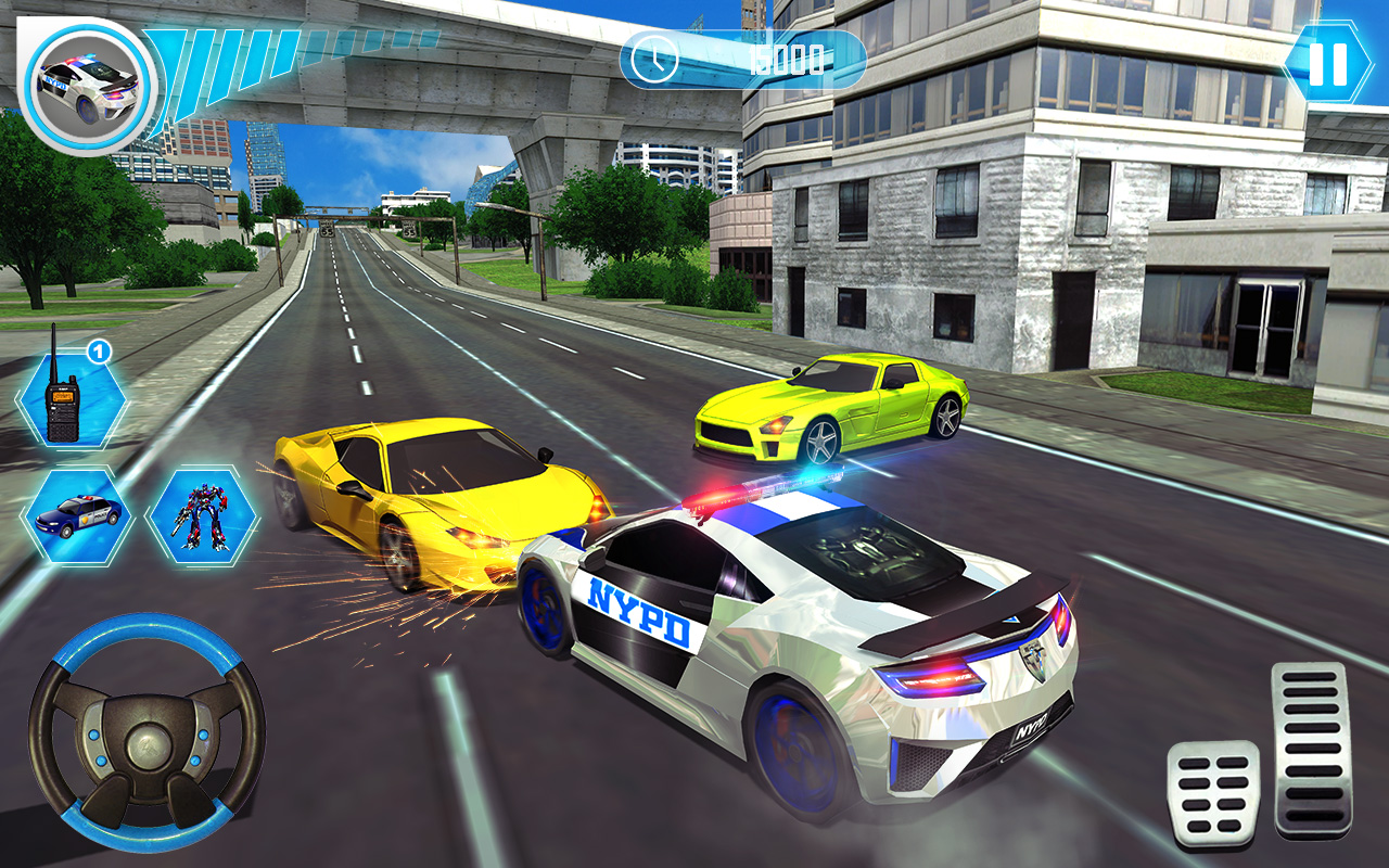 Police Car Robot War: Police Games - Do Police Chase in Cop Car as NY ...