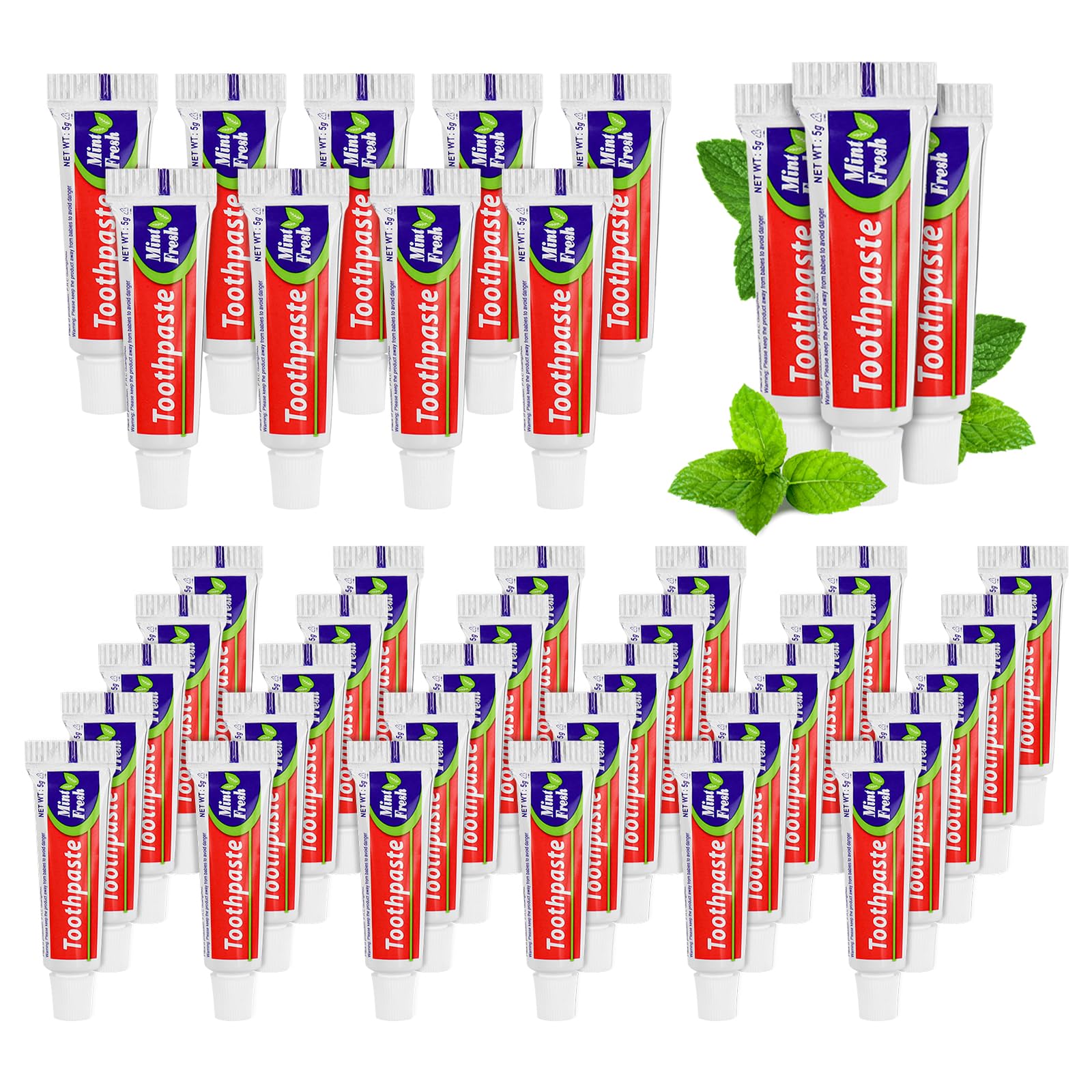 Amazon.com: HOIQIRY 100 Tubes Extra Small Travel Size Toothpast Bulk ...