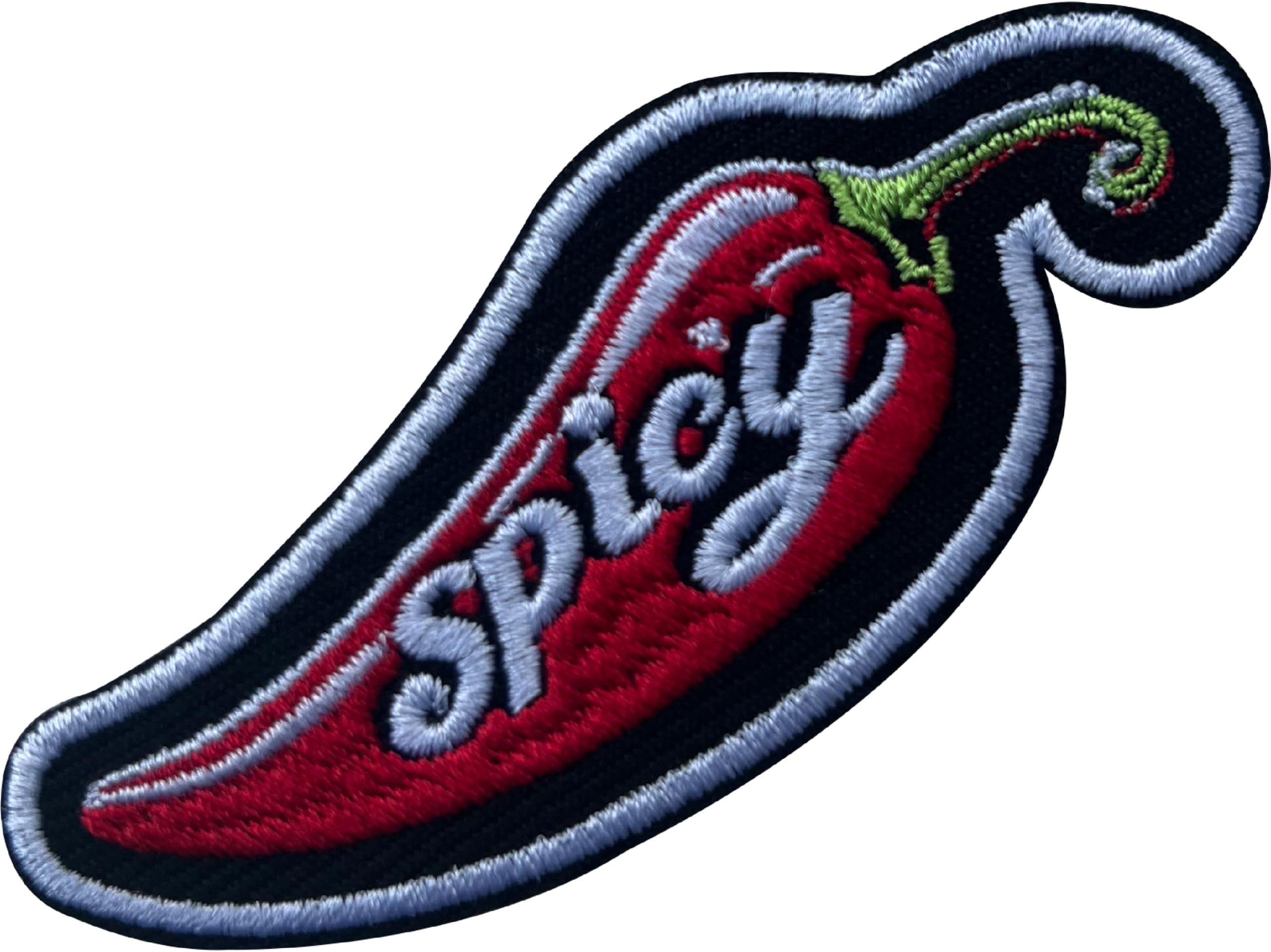 Amazon.com: Red Chili Pepper Patches, Hot Pepper Embroidery Iron On ...