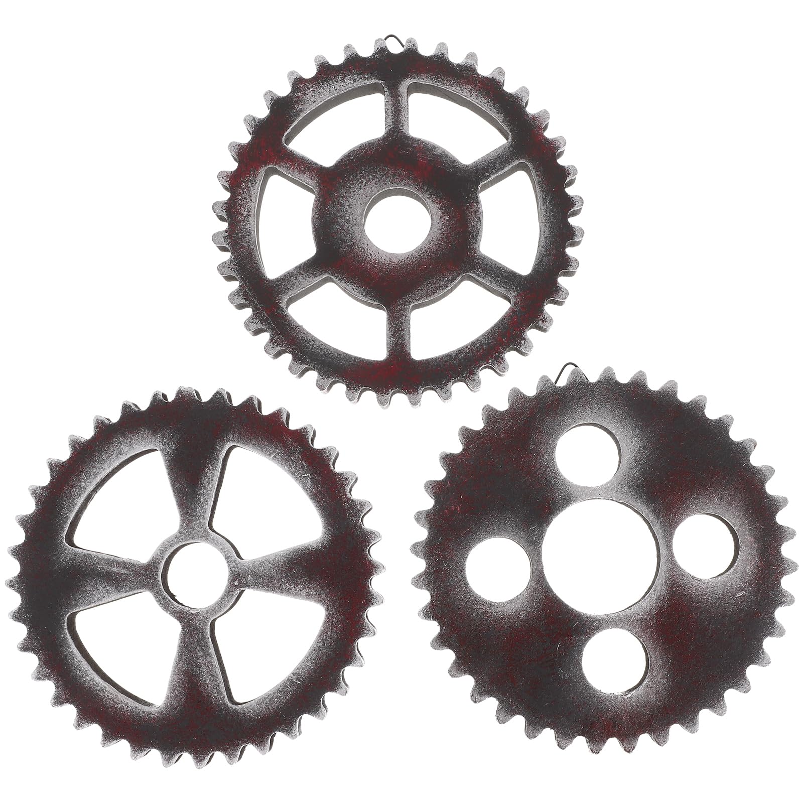 Amazon.com: Cabilock 3Pcs Wooden Gear Wheels Decoration,Wooden ...