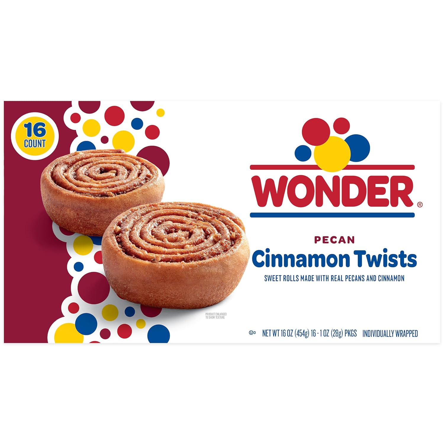 Wonder Cinnamon Twist, Individually Wrapped Cinnamon and Pecan Baked ...