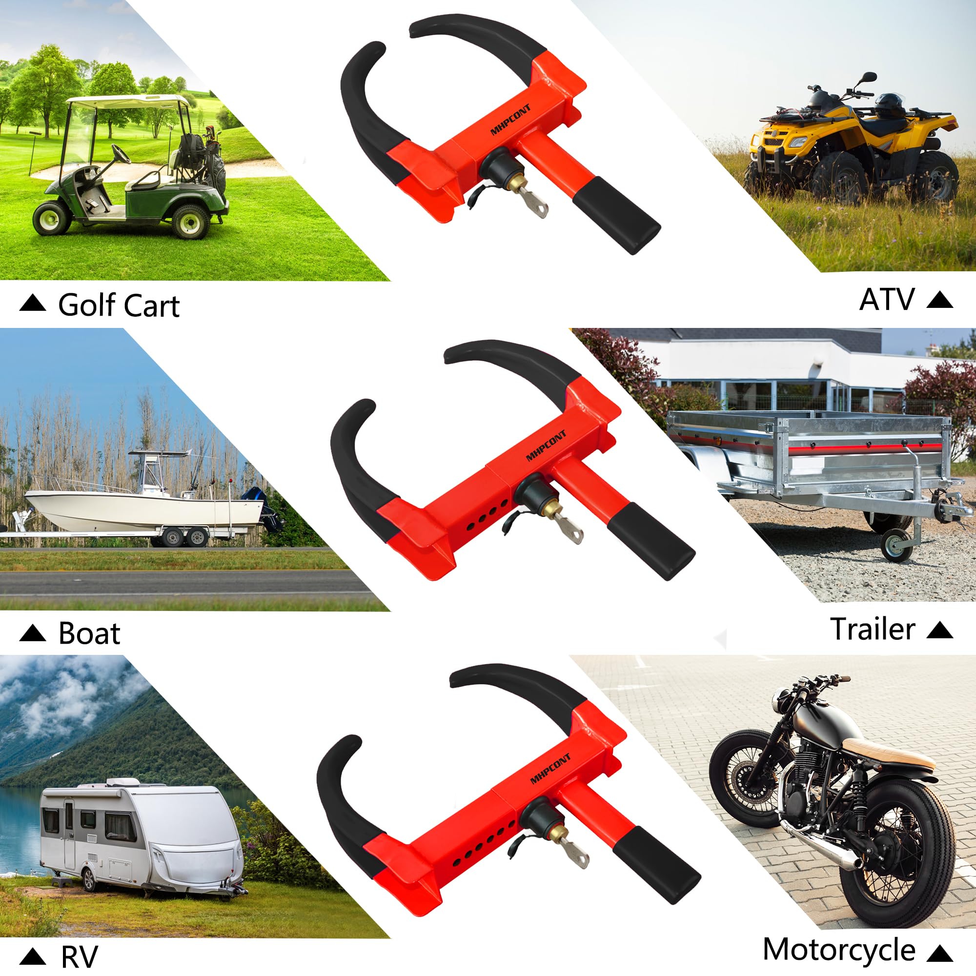 Snapklik.com : Wheel Lock Universal Trailer Wheel Lock Adjustable ...