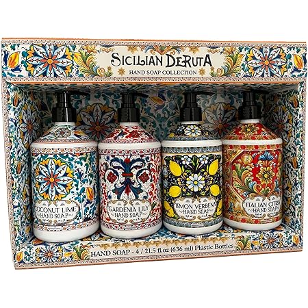Amazon.com : Home and Body Company Italian Deruta Hand Soap Refill Set ...