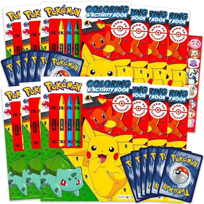 Regalos de fiesta de Pokemon para niños de 8 x 11 pulgadas, paquete de ...