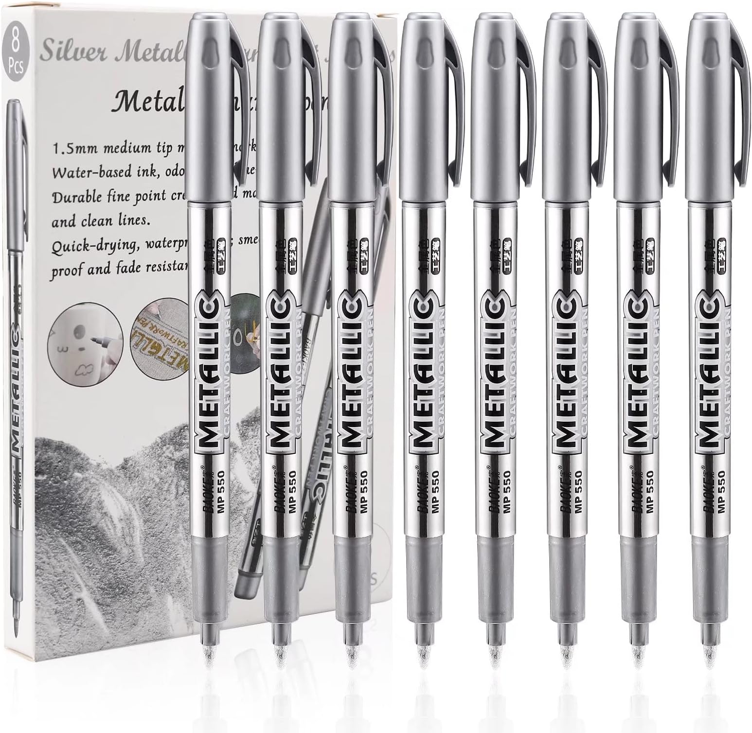 Amazon.com : Sharpie Metallic Permanent Marker | Fine Tip | Silver | 1 ...