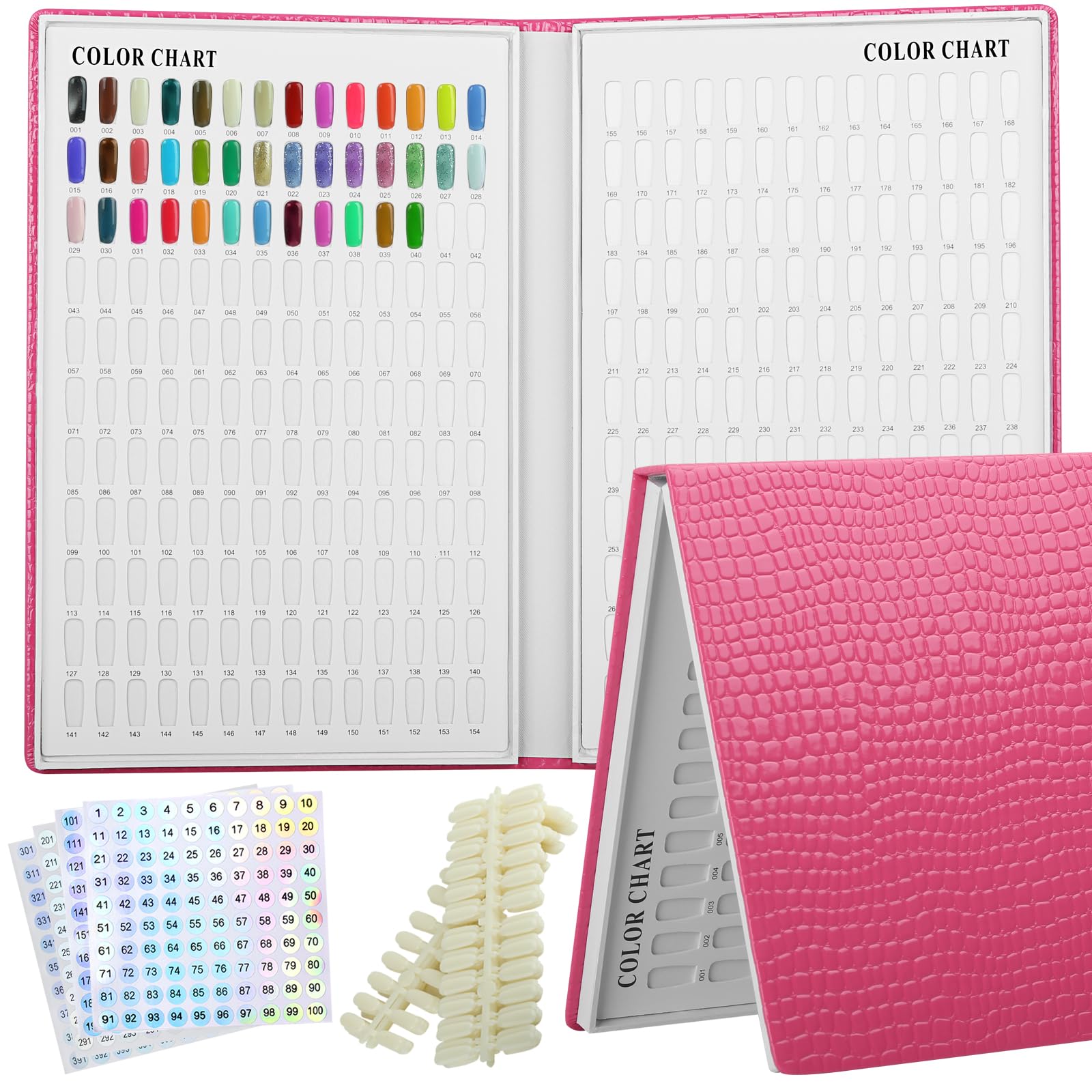 Amazon.com: vnjaoi 308 Nail Polish Display Book, Nail Gel Color Display ...