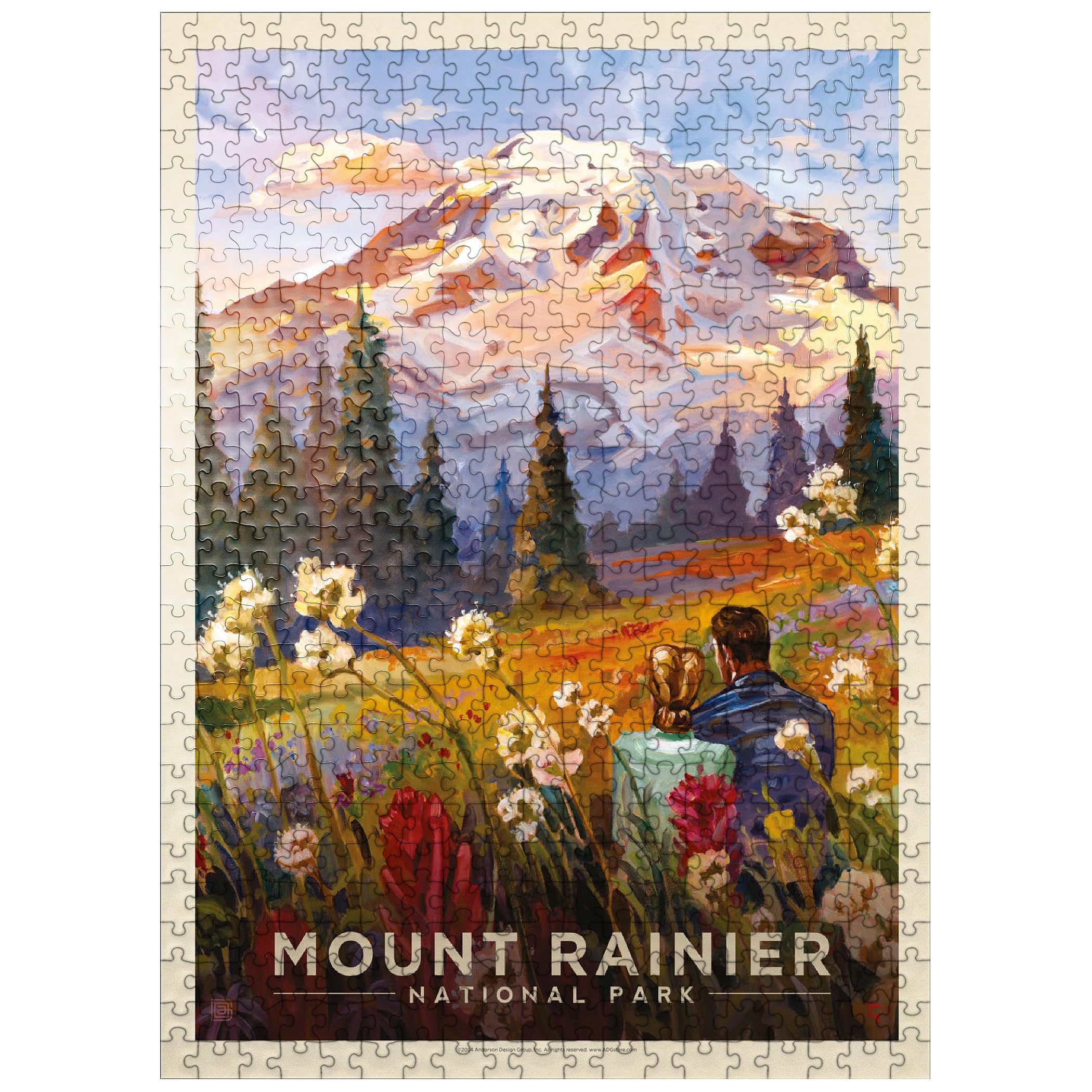 Amazon.com: MyPuzzle Mount Rainier National Park: Moment in The Meadow ...