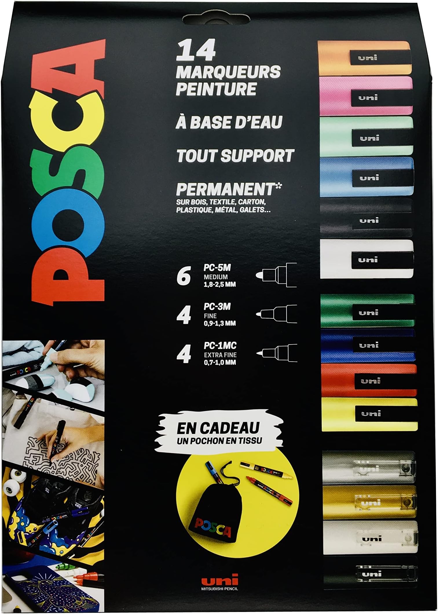 Posca PC8K/15 Boîte de 15 Marqueurs Assortis : Amazon.fr: Fournitures ...
