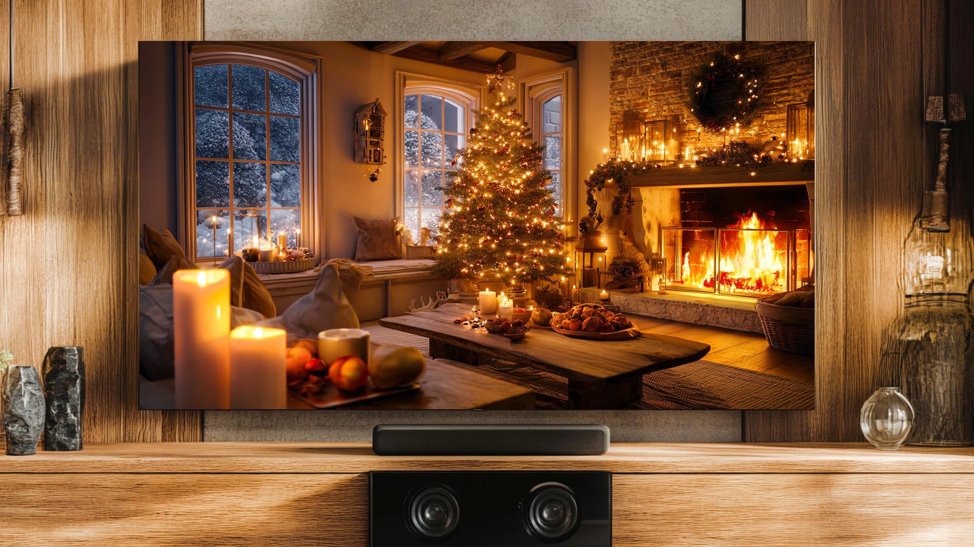 COZY CHRISTMAS FIREPLACE SCREENSAVER 4K - App on Amazon Appstore
