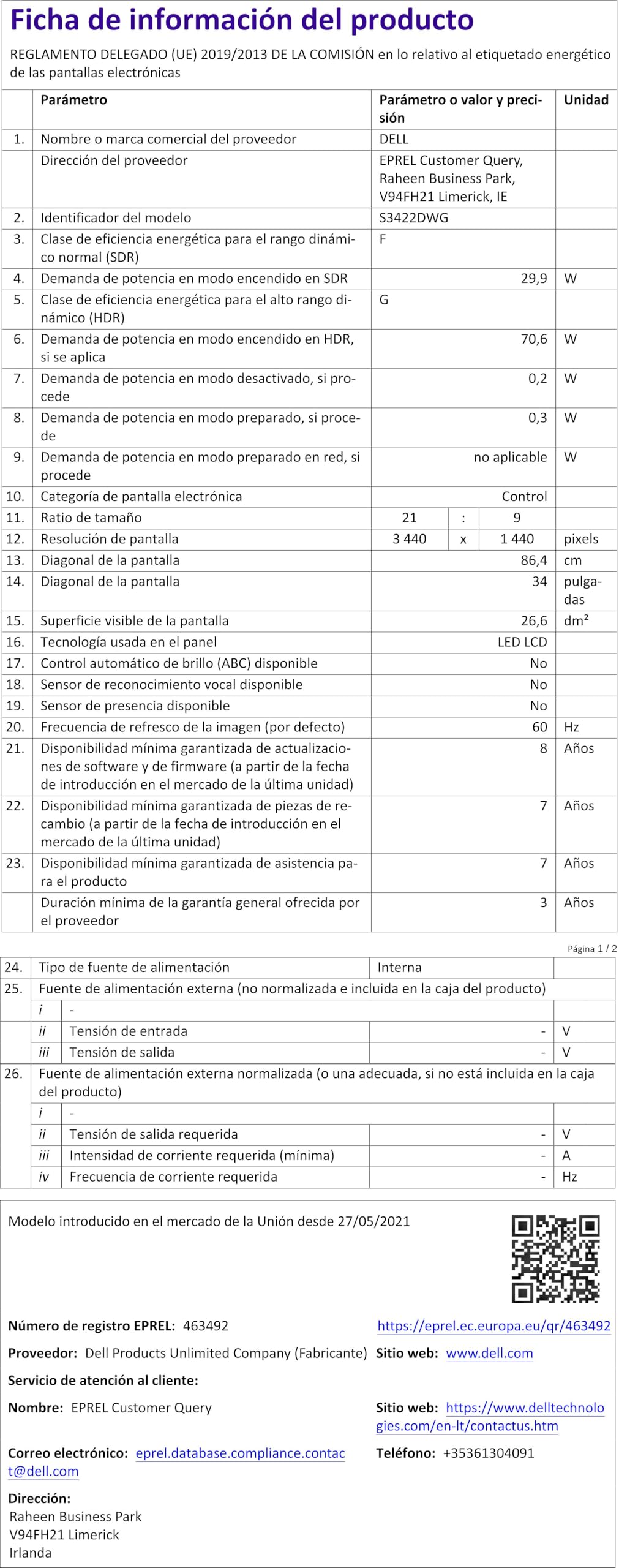 MSI Prestige PS341WU - Monitor de 34"(5120x2160 WUHD, 21:9, 48-60 Hz ...