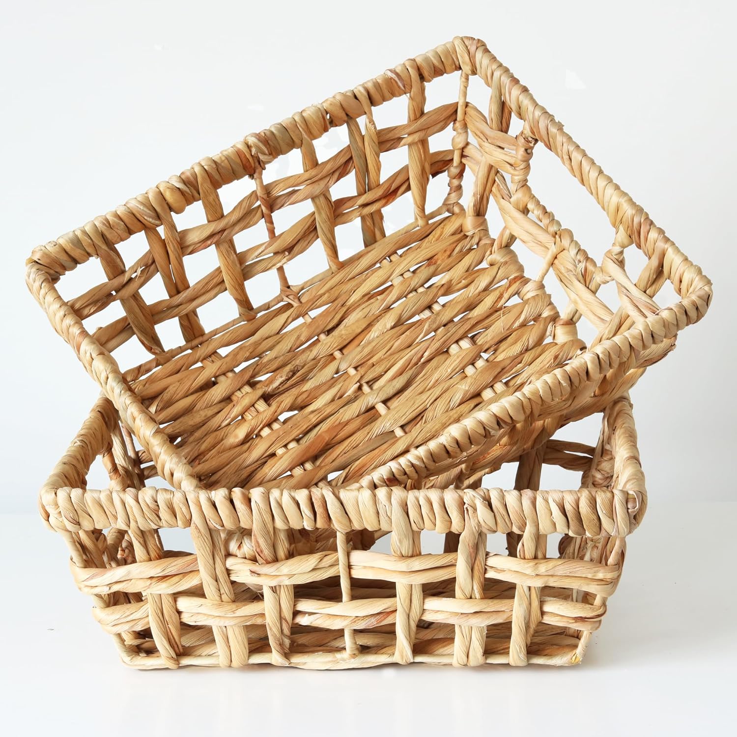 Amazon.com: CHI AN HOME Wicker Baskets for Gifts, Set of 2 Hyacinth ...