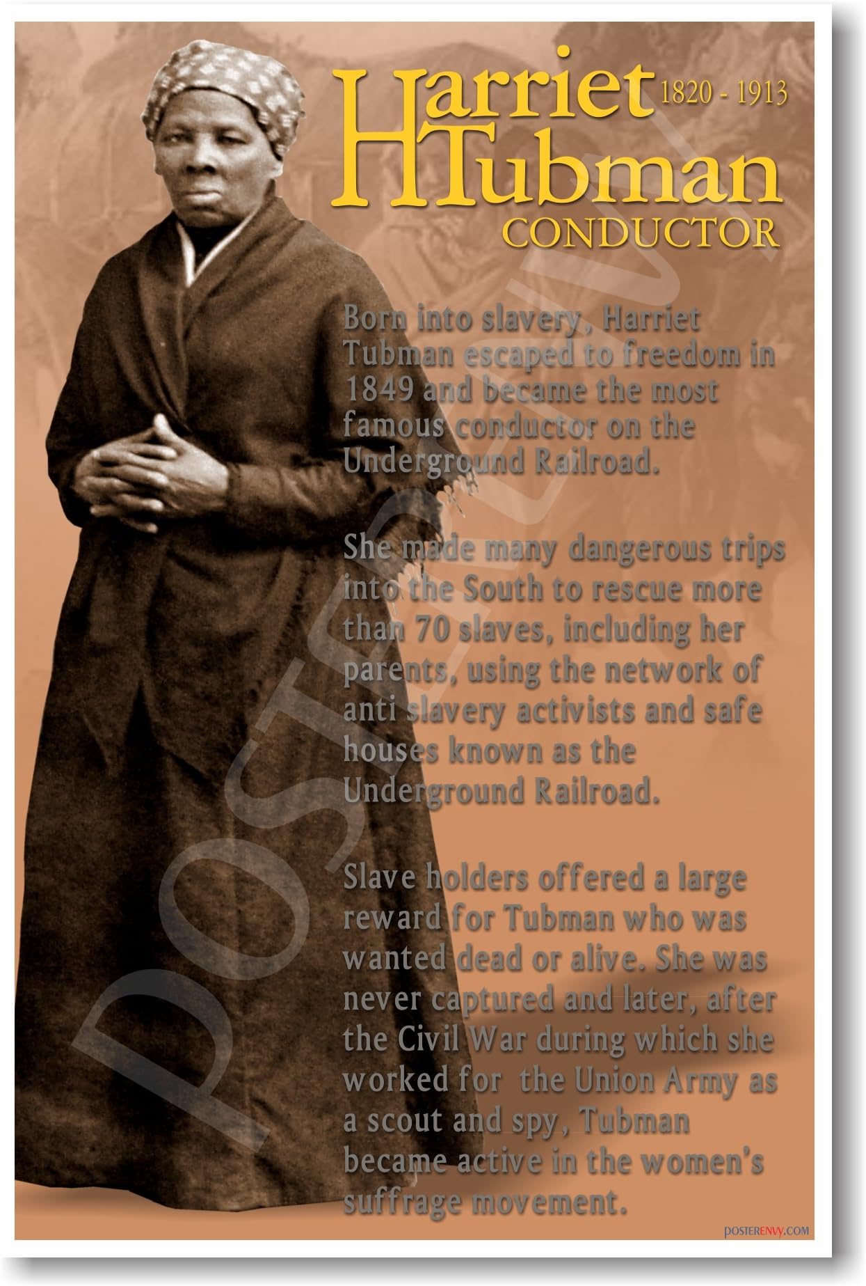 Amazon.com: Harriet Tubman Conductor on the Underground Railroad ...