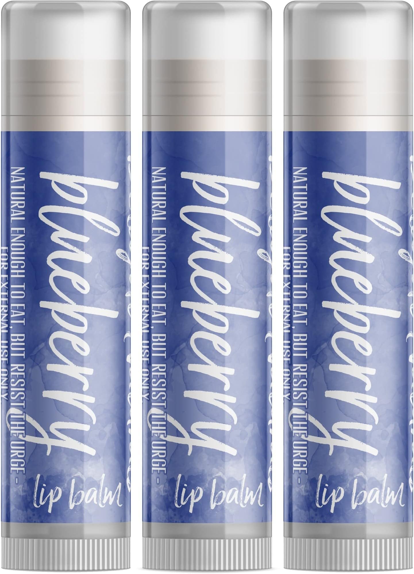 Amazon.com : Delight Naturals Blue Raspberry Lip Balm - Set of Three ...