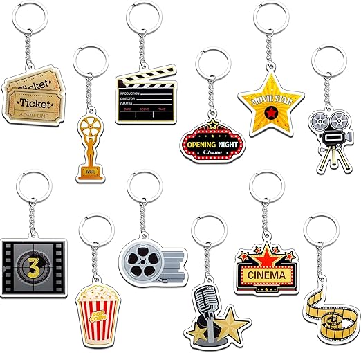 Amazon.com: 12 Pieces Movie Night Party Supplies Acrylic Movie ...