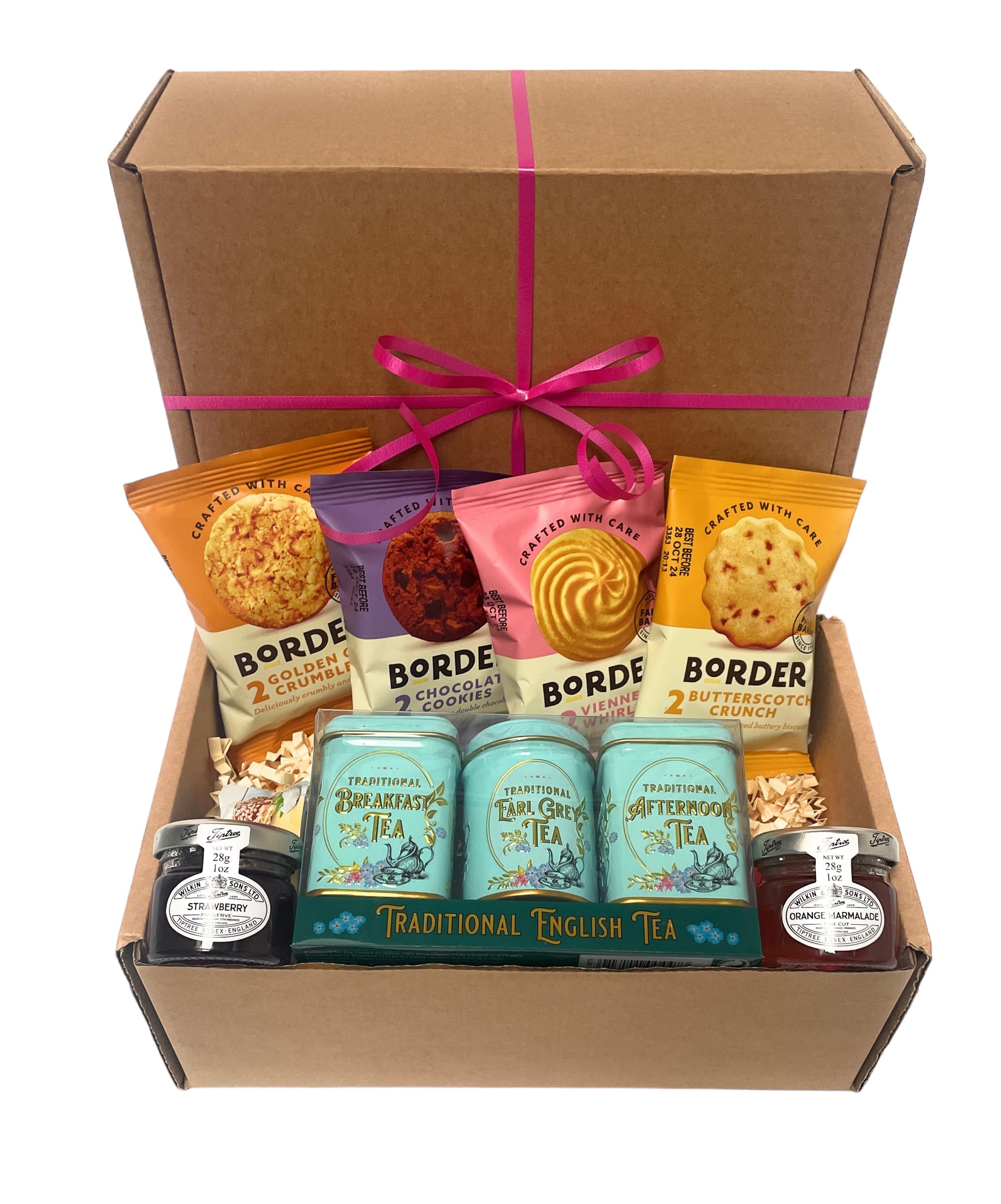 Tea Gift Set Hamper for Mum with Border Biscuits, Marmalade ...