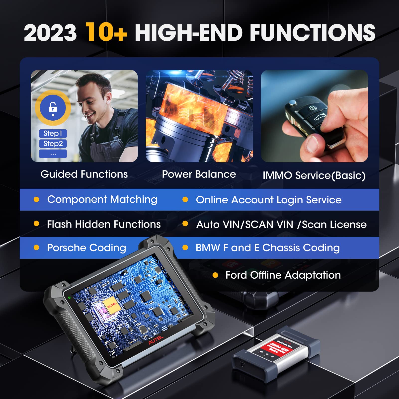 Autel Maxicom MK908 Pro II Scanner: 2023 New Version of MK908P/Maxisys ...