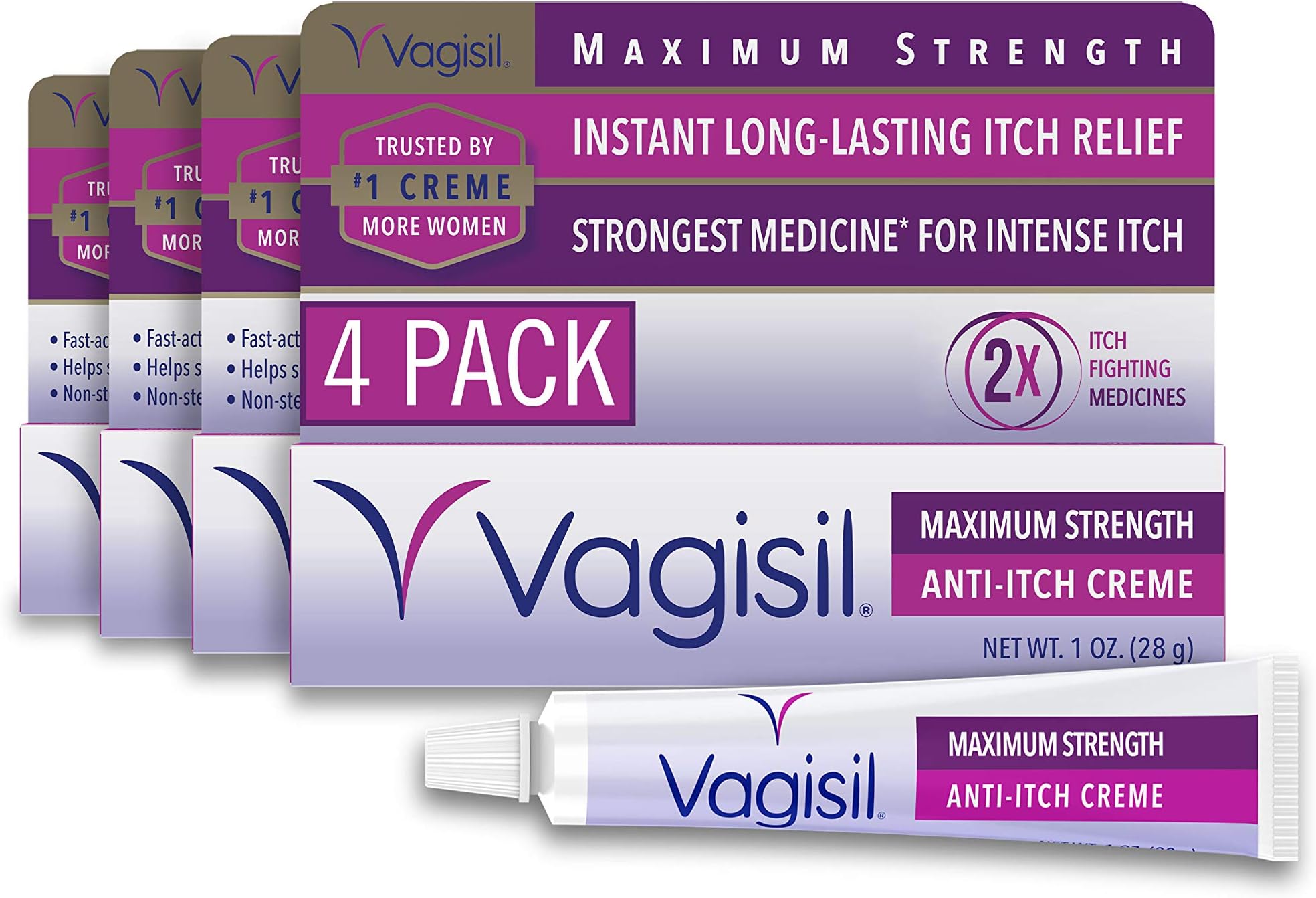 Amazon.com: Vagisil Regular Strength Anti-Itch Feminine Cream for Women ...