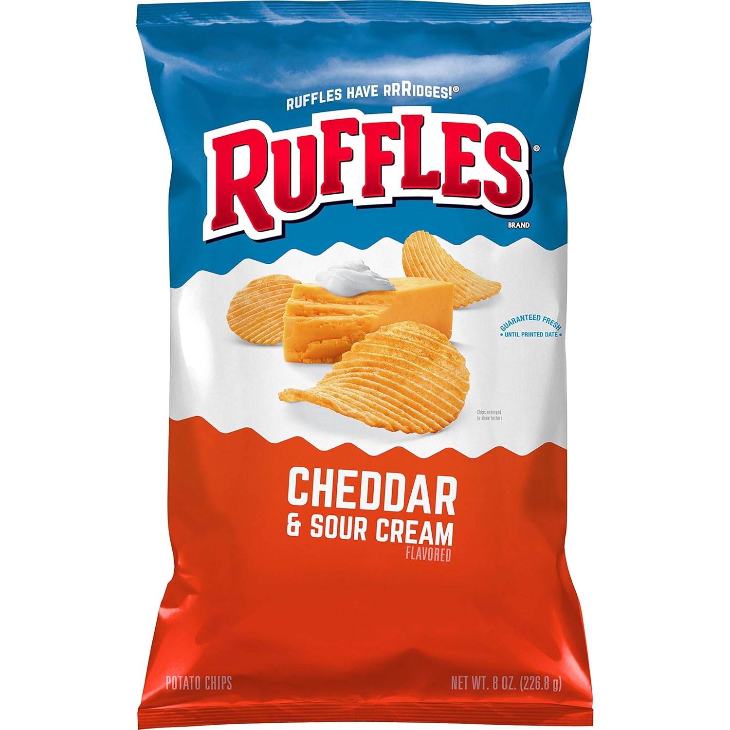 Amazon.com: Ruffles Potato Chips, Cheddar Cheese & Sour Cream, 8 Ounce