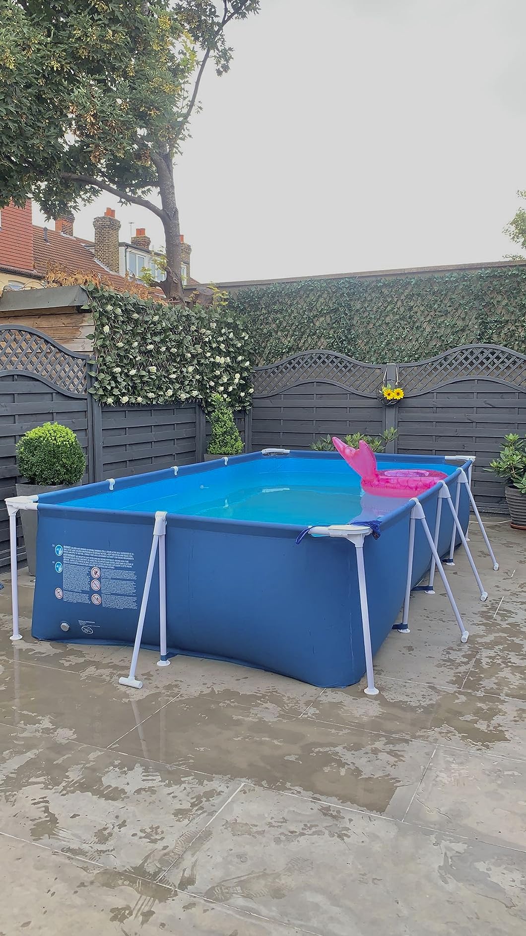 Bestway Steel Pro Swimming Pool | Above Ground Rectangle Paddling Pool ...