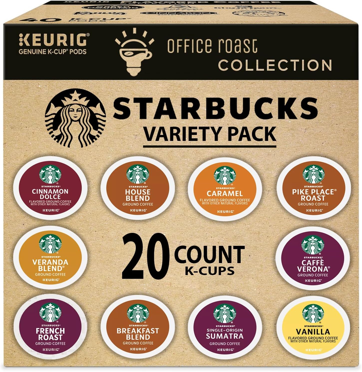 Amazon.com: 20 Count — Sampler K-Cup Coffee Pods, Naturally Flavored ...