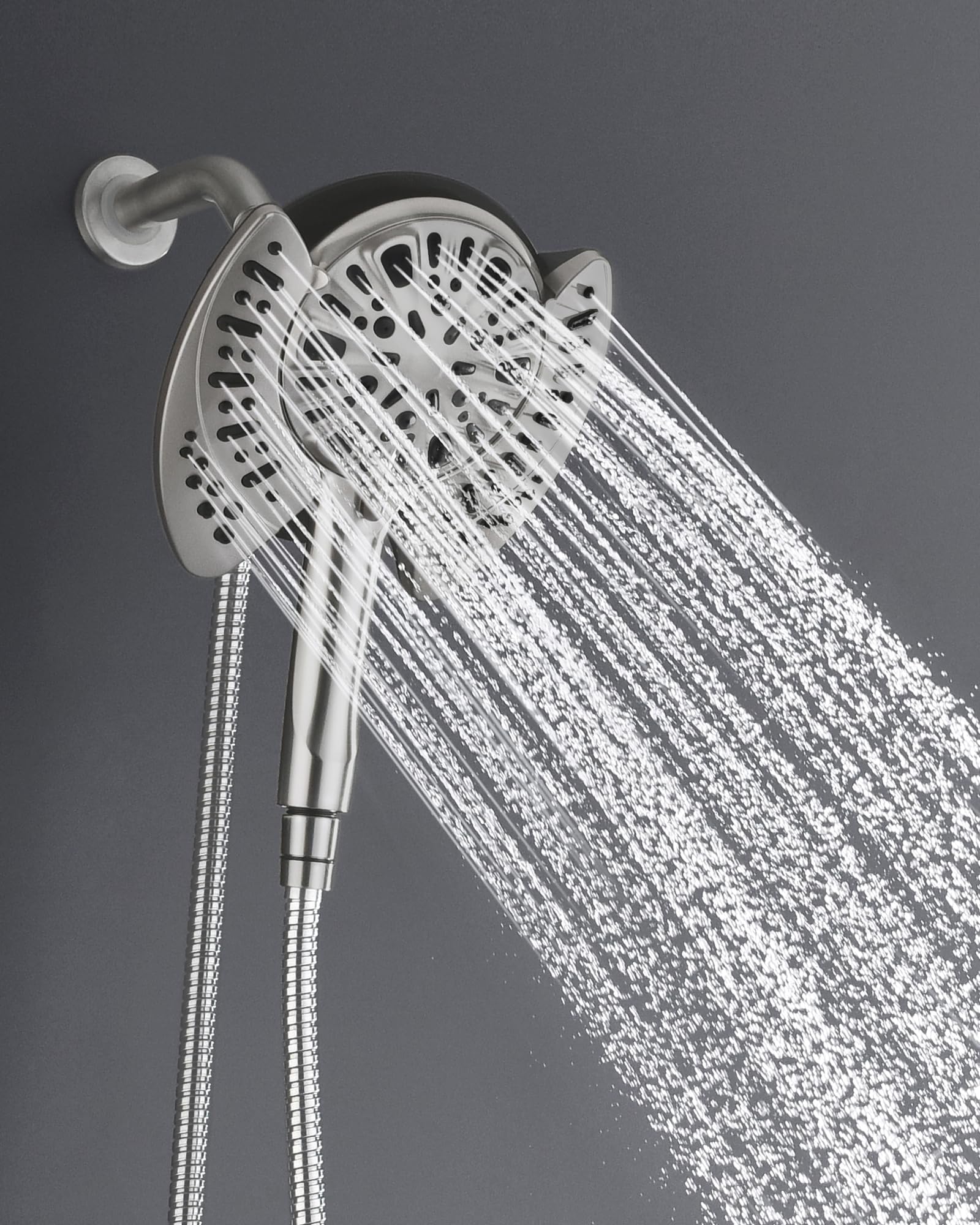 INAVAMZ 2-in-1 Shower Head with Handheld Combo: Rainfall Shower Head ...
