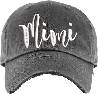 Amazon.com: Mimi Distressed Baseball Cap | Gift for Mimi | Gifts for ...