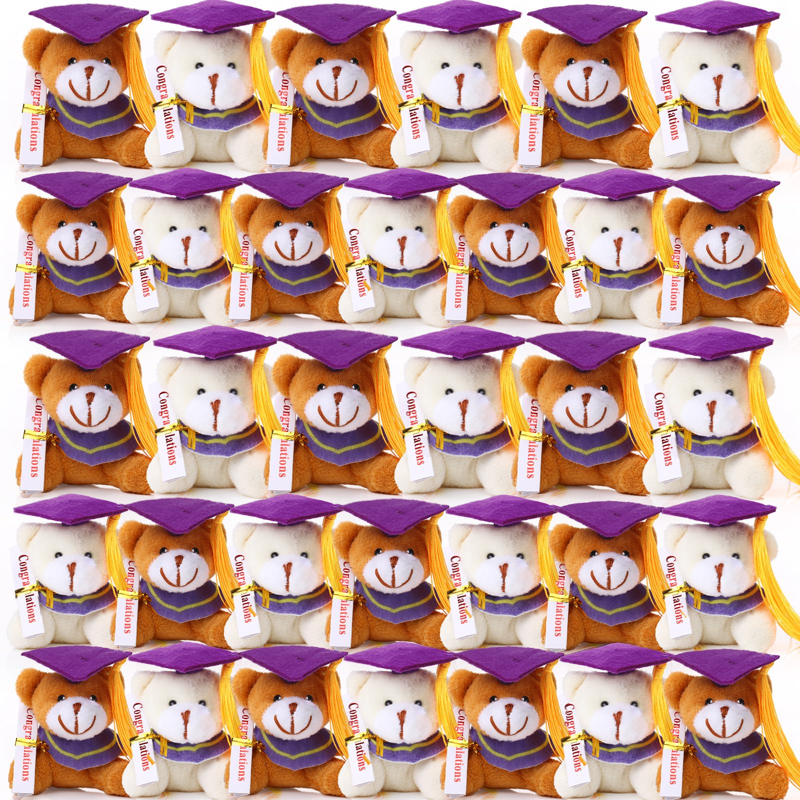 Snapklik.com : Libima 32 Pcs Mini Graduation Bear Bulk Graduation ...